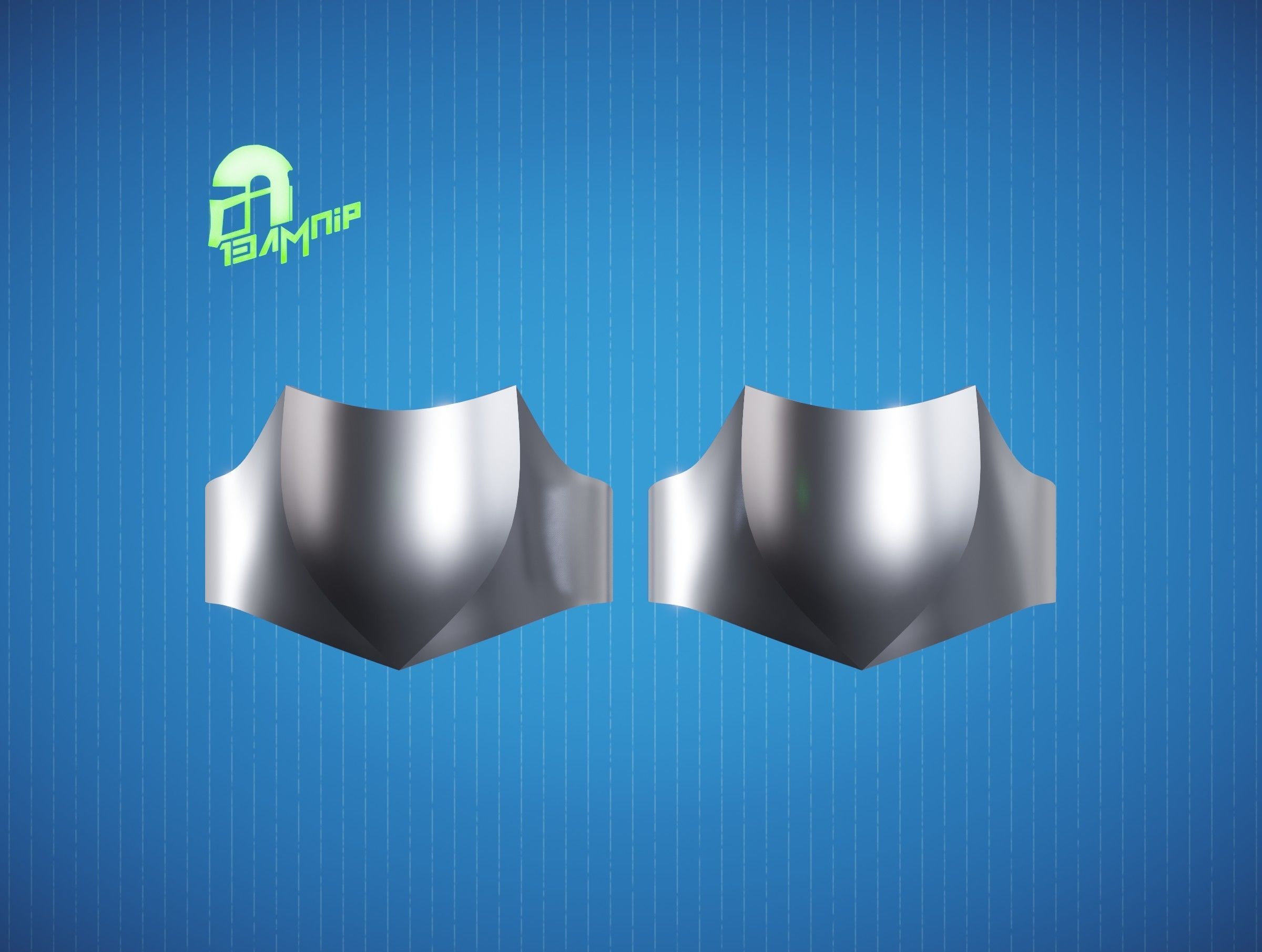 Custom Mandalorian Knee Armor 3D model 3D printable | CGTrader