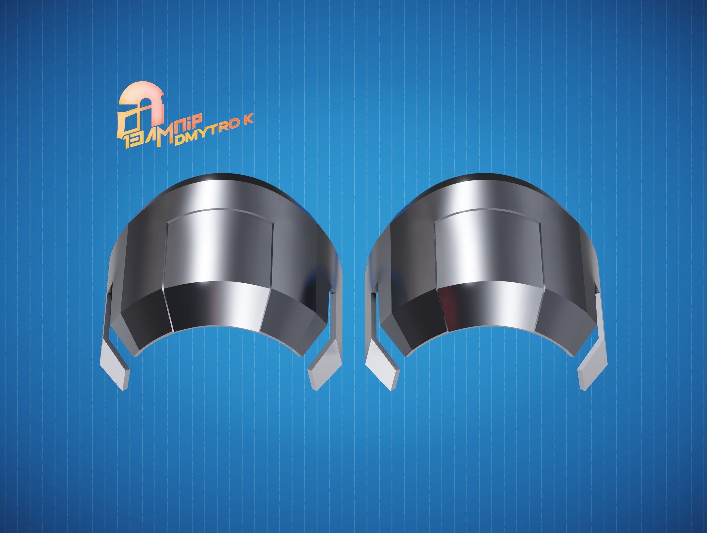 Custom Mandalorian Knee Armor 3D model 3D printable | CGTrader