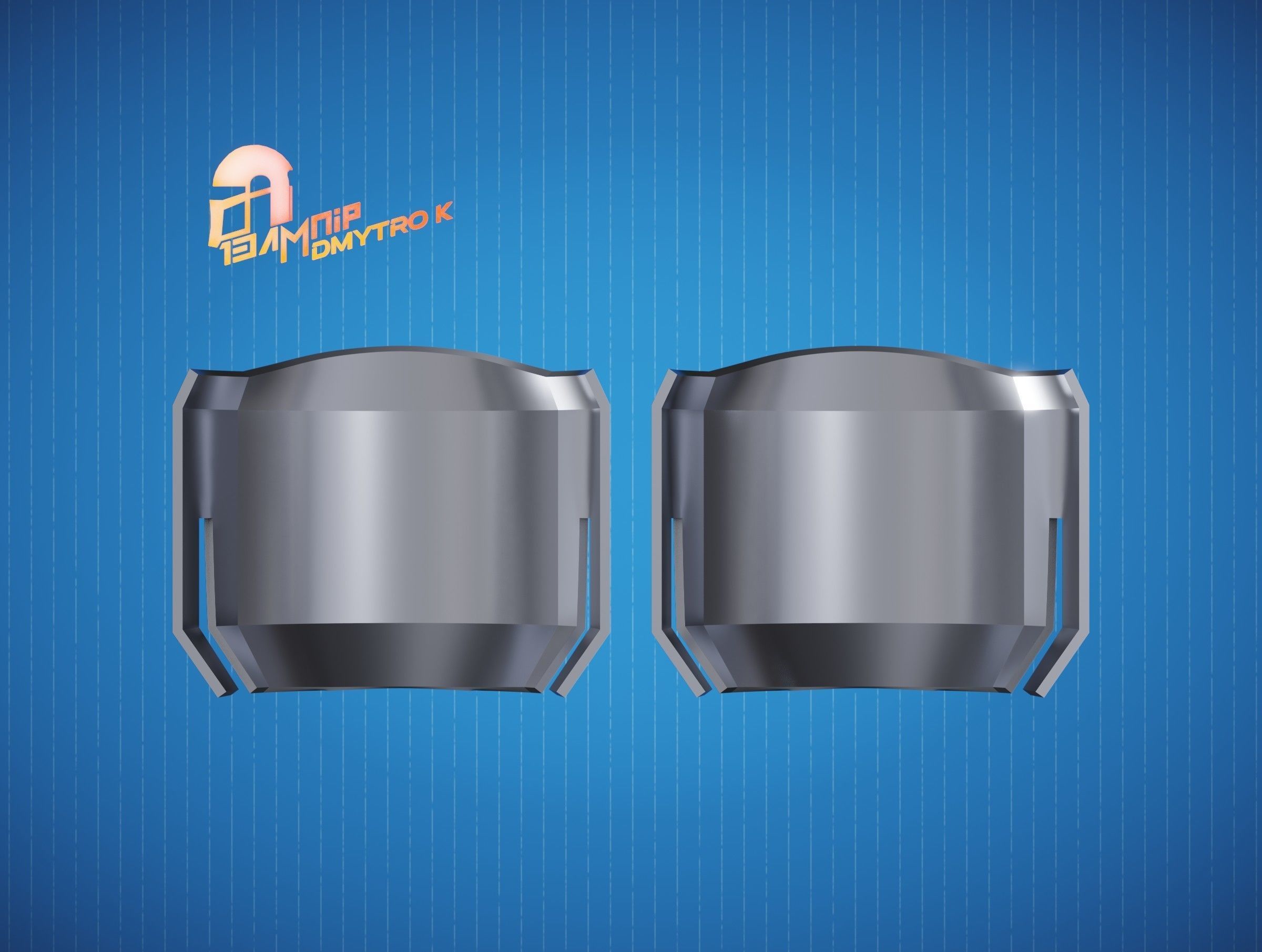 Custom Mandalorian Knee Armor 3D model 3D printable | CGTrader