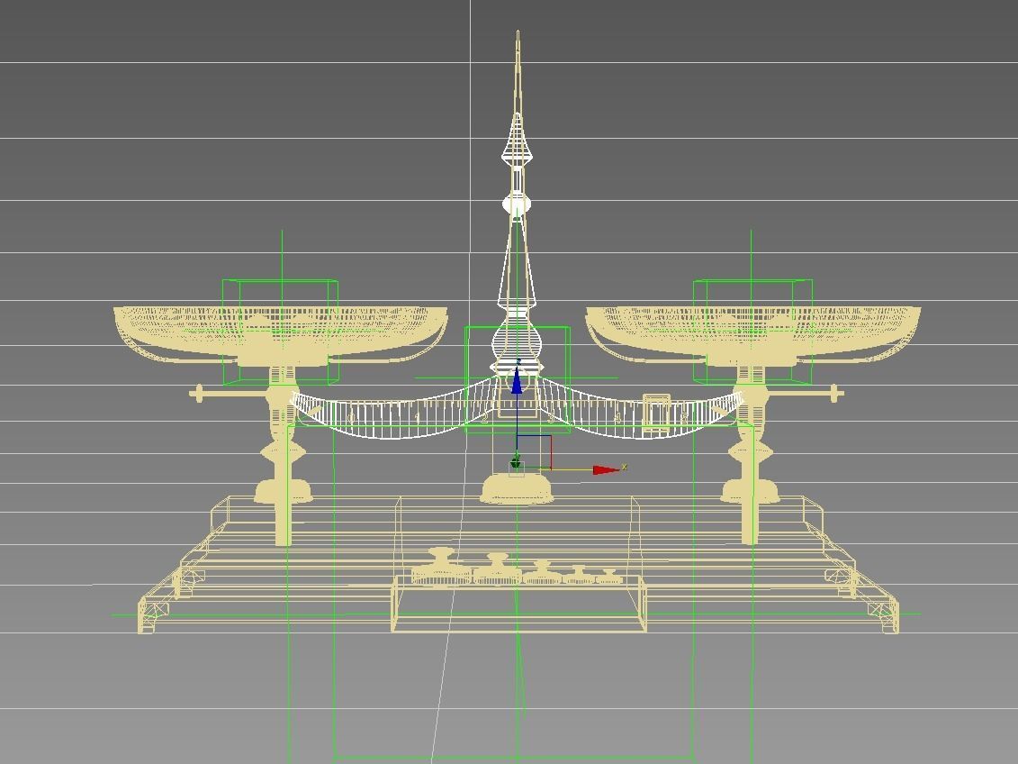 3D model Industrial Balance Scale Tool 3D model VR / AR / low-poly ...