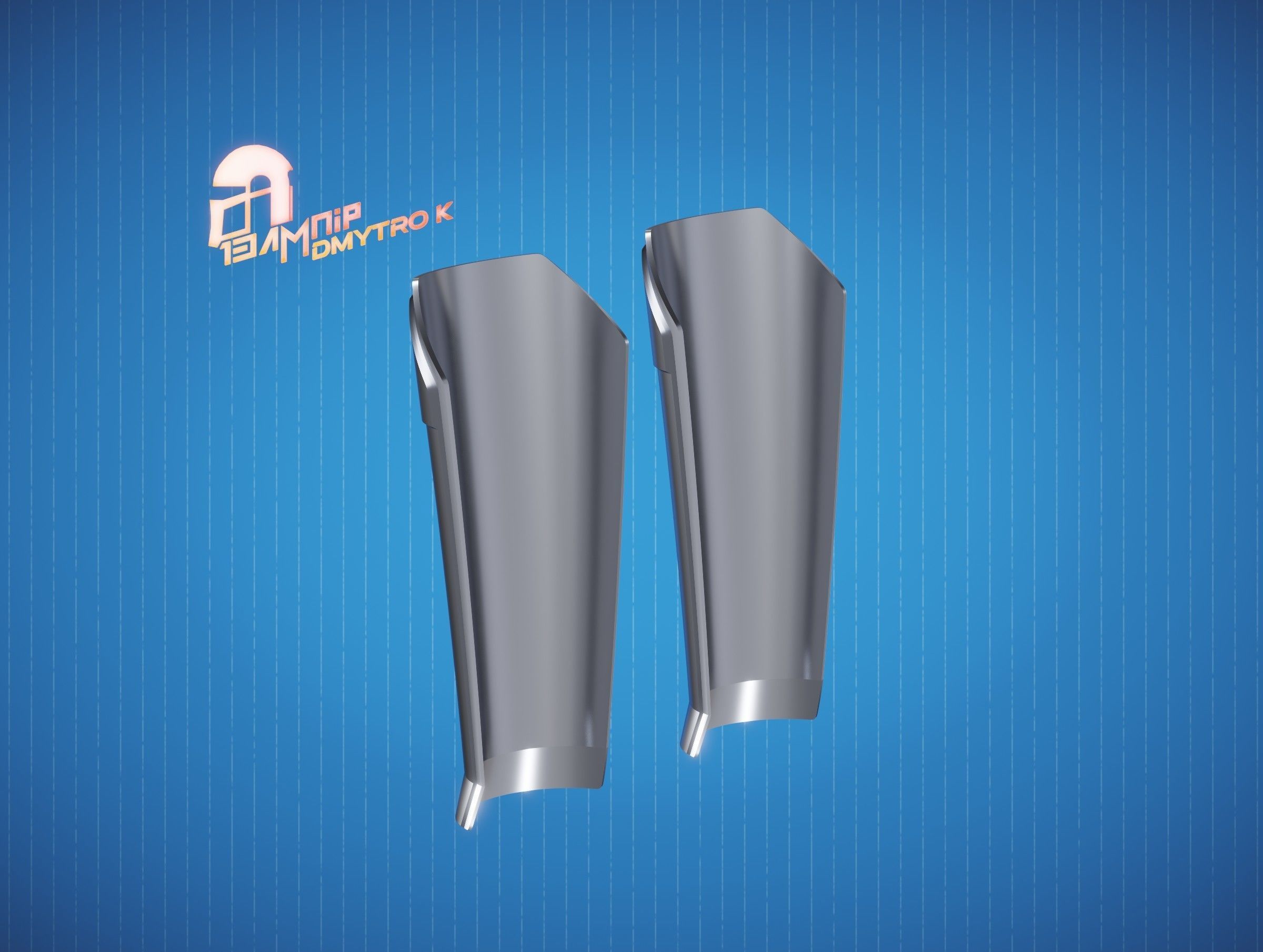 Custom Mandalorian Shin Armor 3D model 3D printable | CGTrader