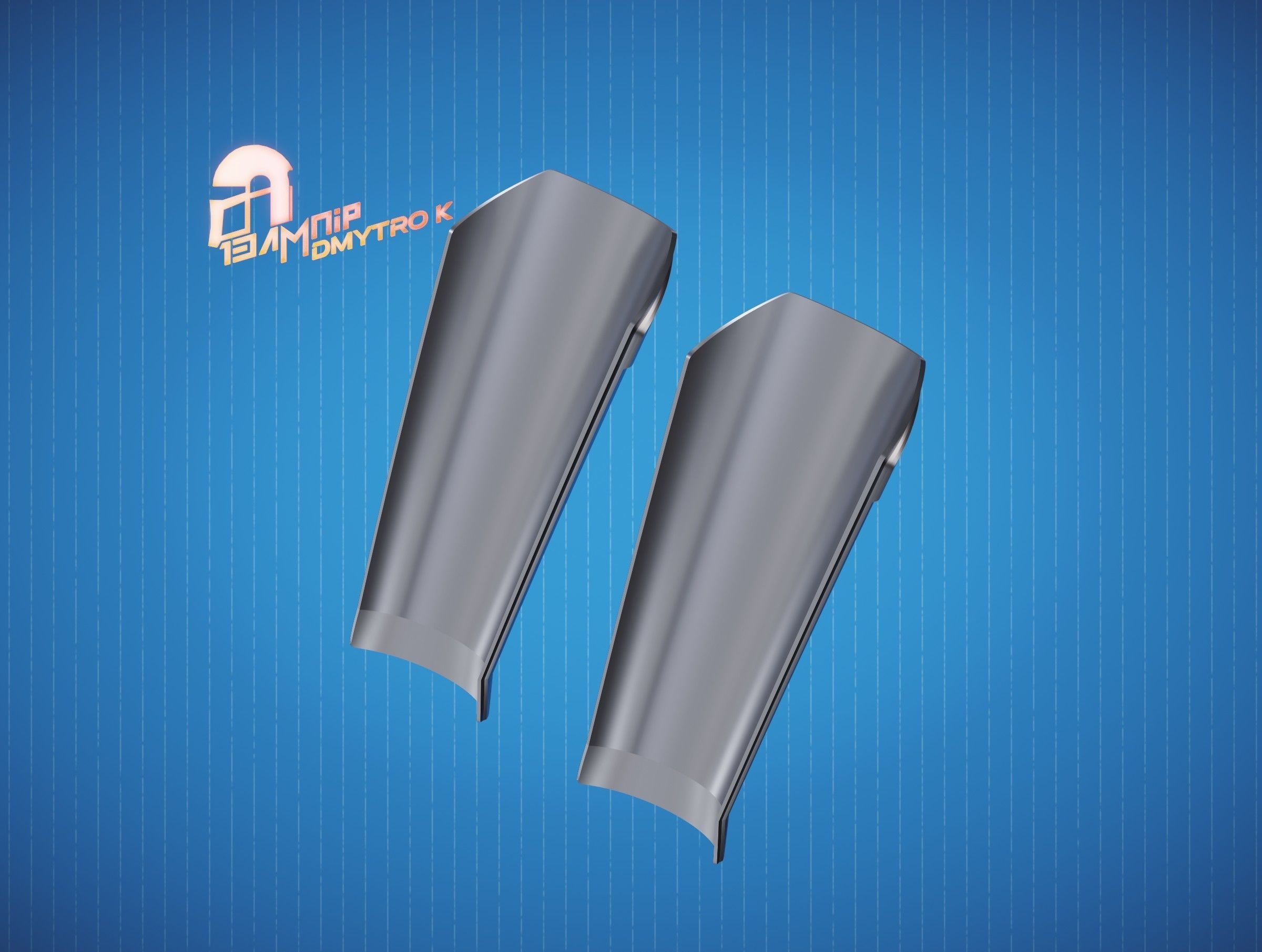 Custom Mandalorian Shin Armor 3D model 3D printable | CGTrader