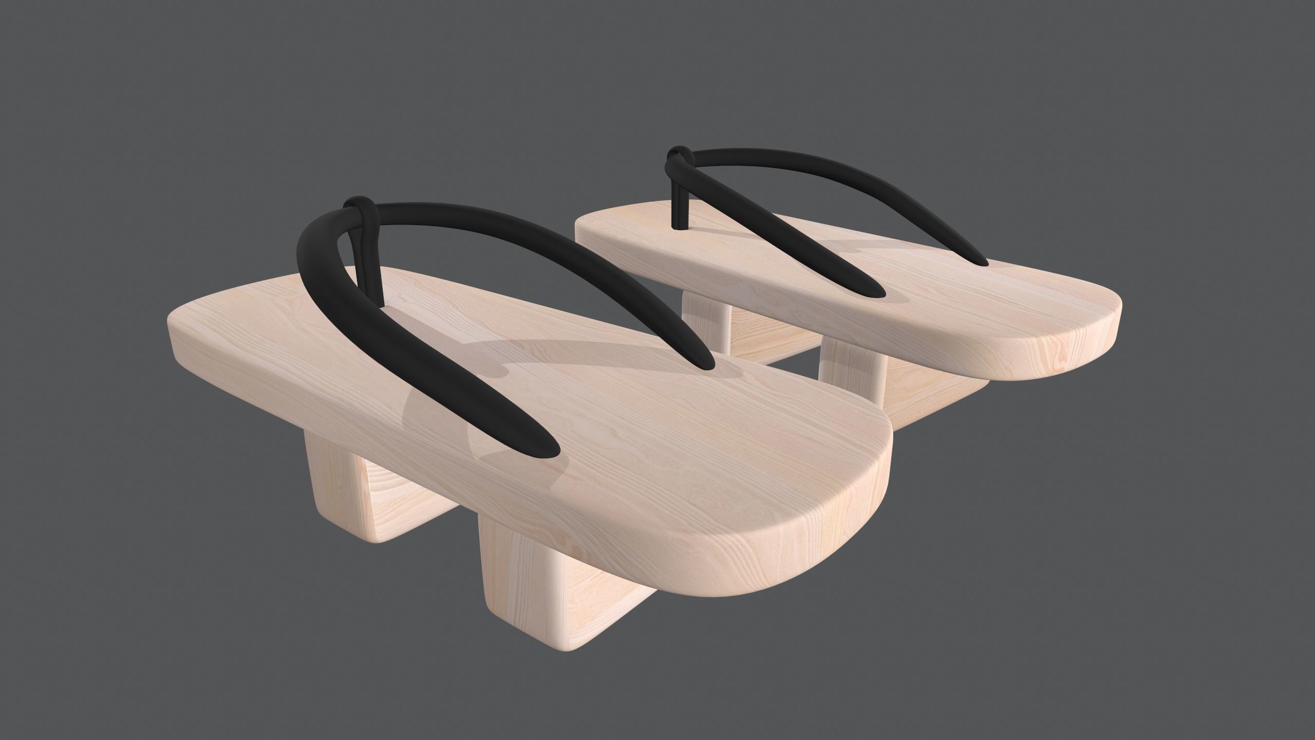 3D model Japanese Geta VR / AR / low-poly | CGTrader