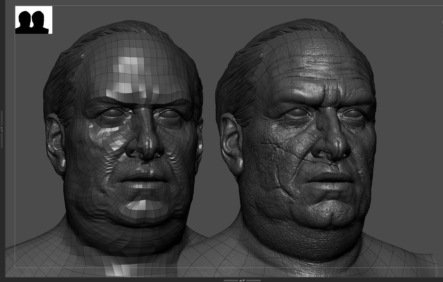 Penguin -Colin Farrell Head Subdivision 3D model | CGTrader
