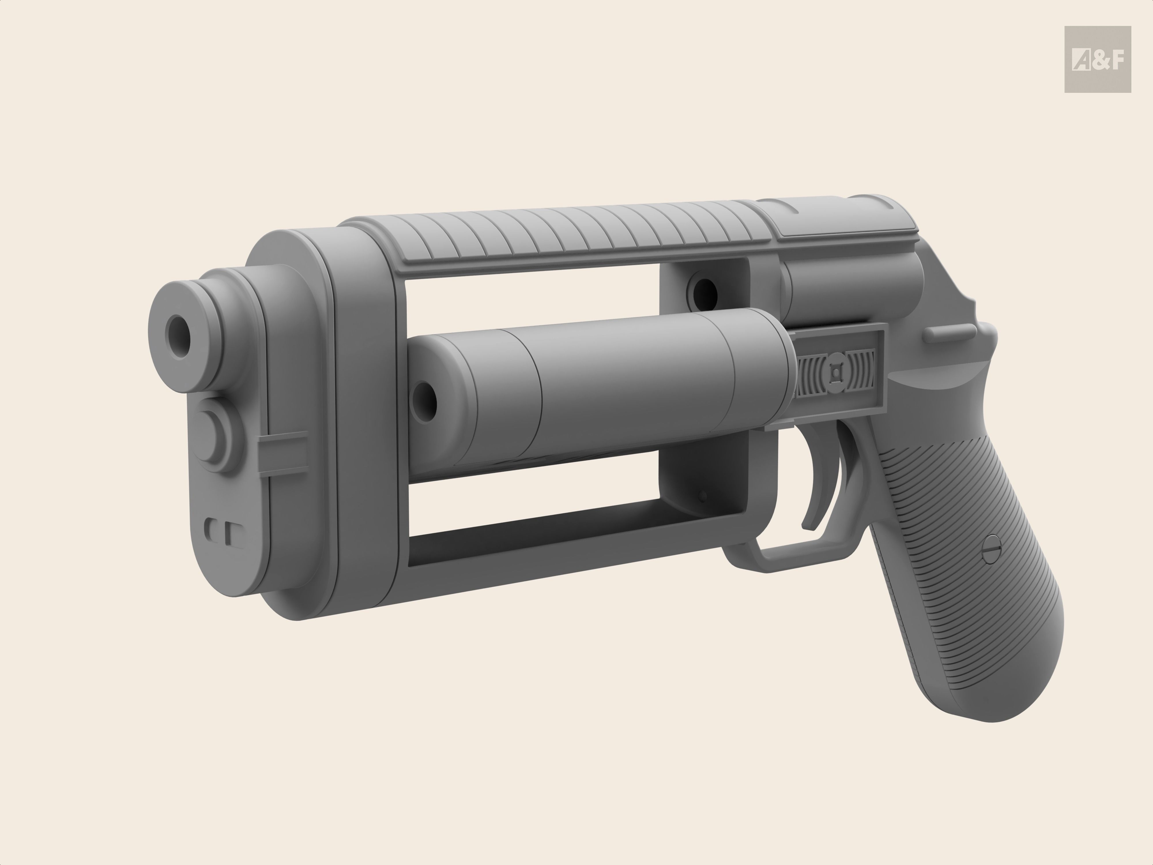 Cassian Andor Bryar Blaster Pistol free 3D model 3D printable | CGTrader