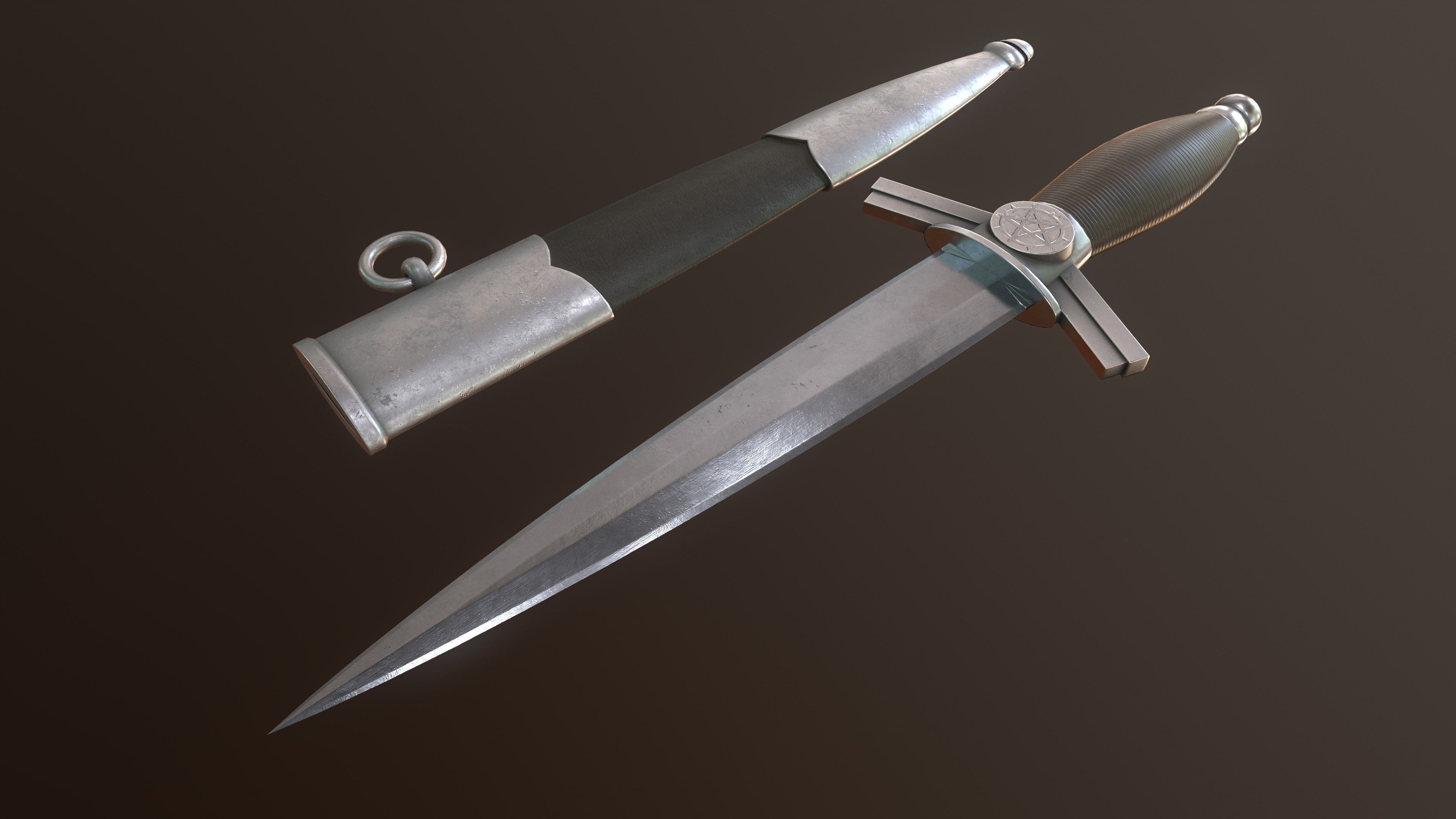 3D model Dagger sword VR / AR / low-poly | CGTrader