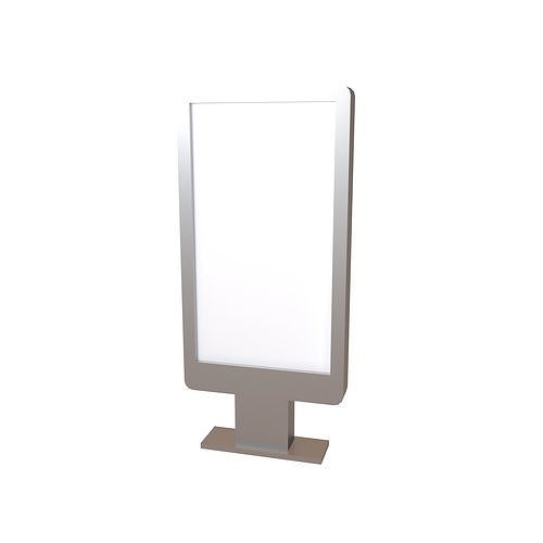 3D model Advertising Display LCD Mockup v6 002 VR / AR / low-poly ...