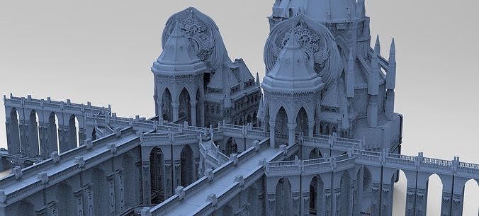 Steampunk Medieval Tower Kitbash 2 3D model | CGTrader