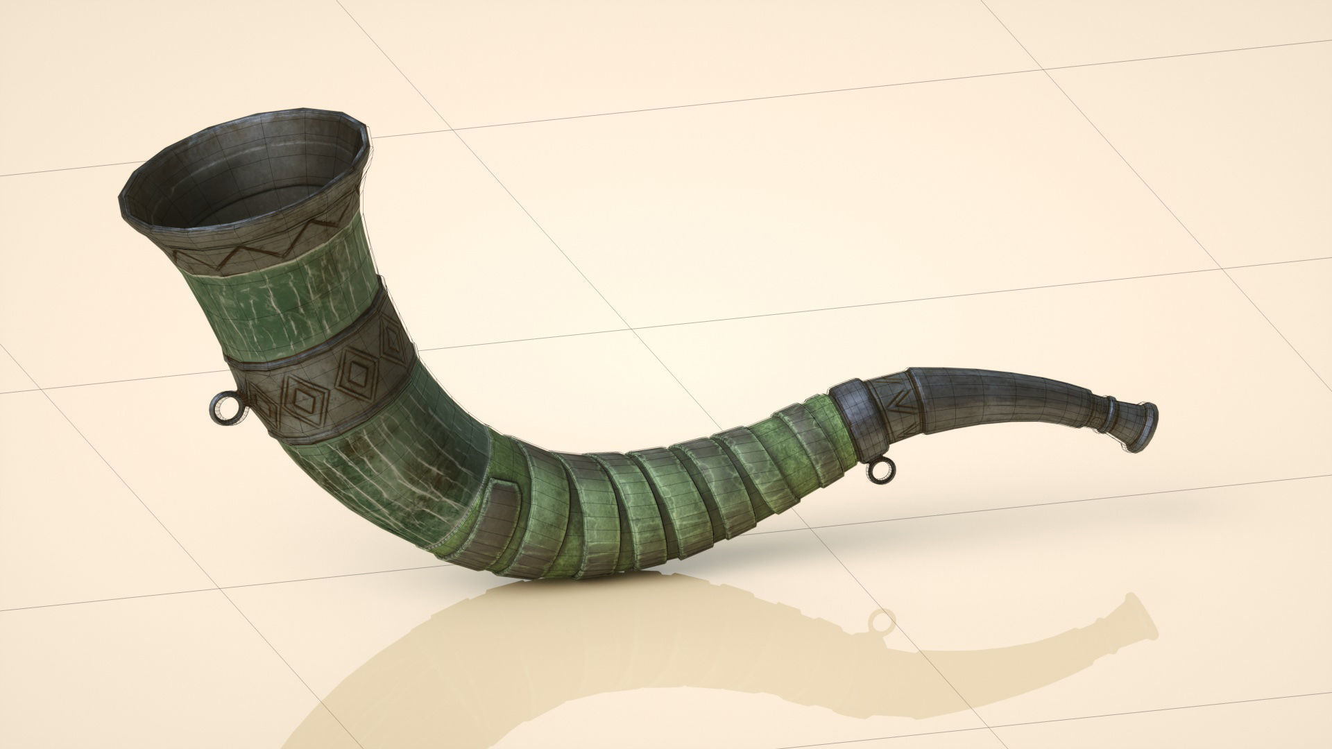 3D model horn character VR / AR / low-poly | CGTrader