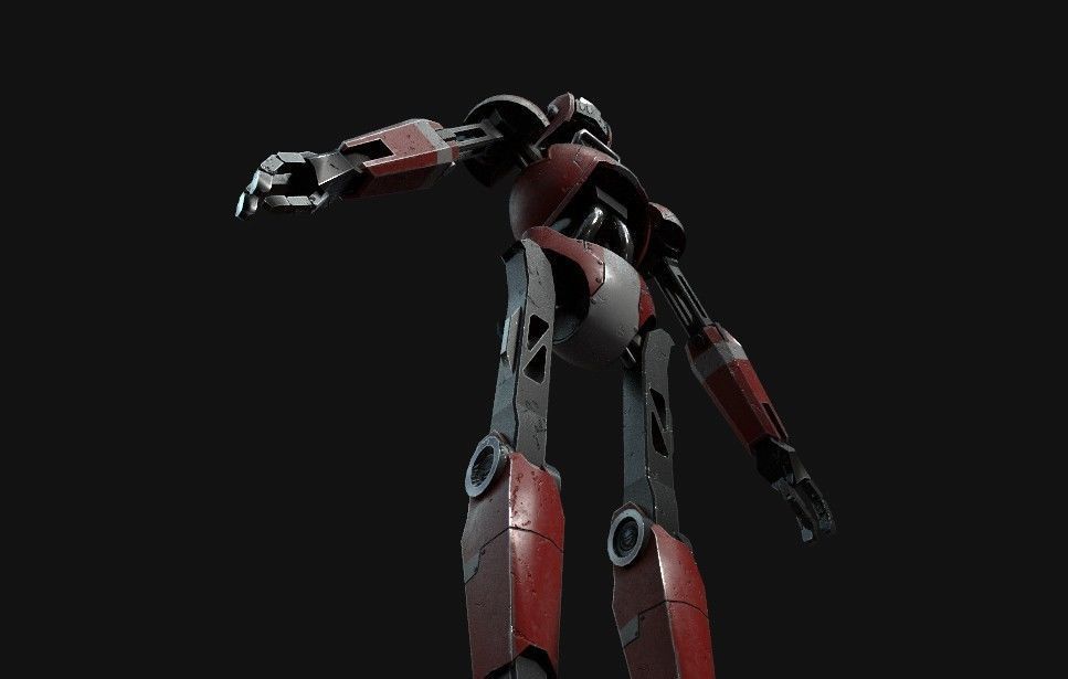 Robot Unreal Unity free VR / AR / low-poly 3D model rigged | CGTrader