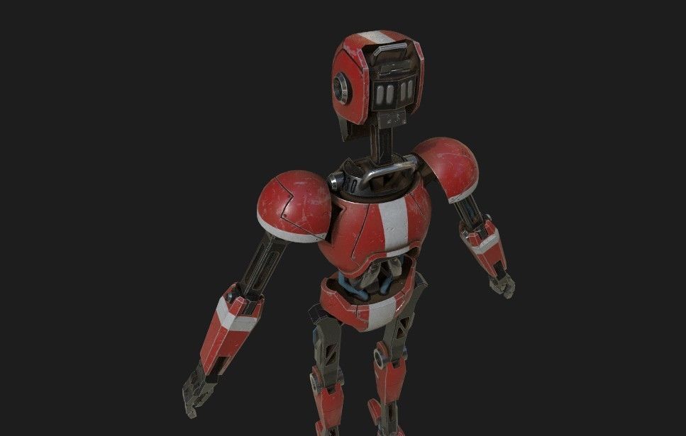 Robot Unreal Unity free VR / AR / low-poly 3D model rigged | CGTrader
