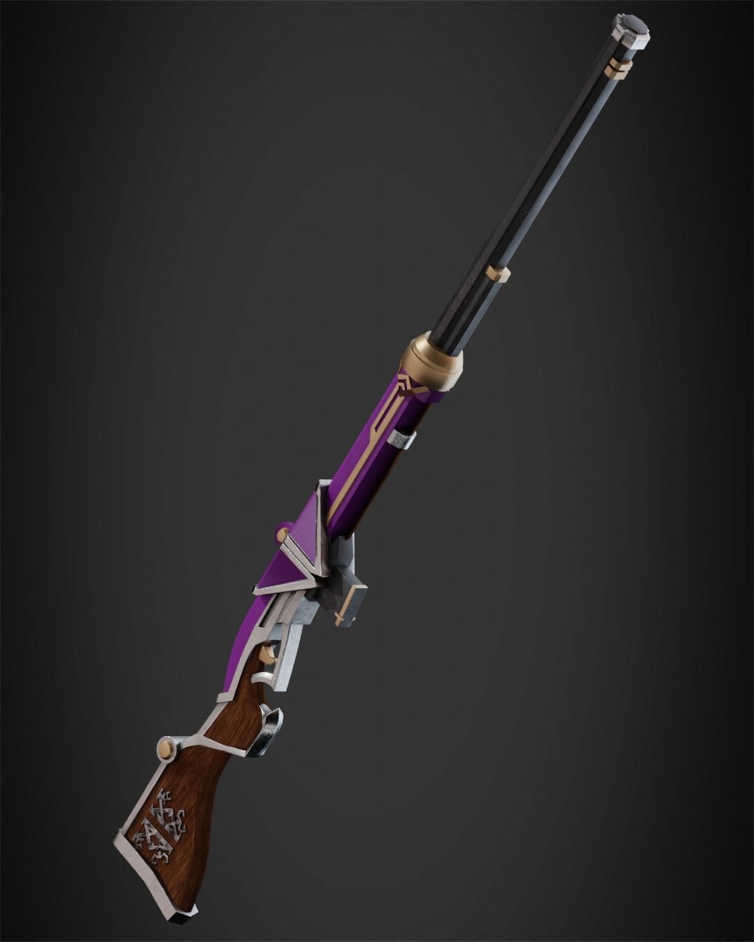League of Legends Caitlyn Rifle for Cosplay 3D model 3D printable ...