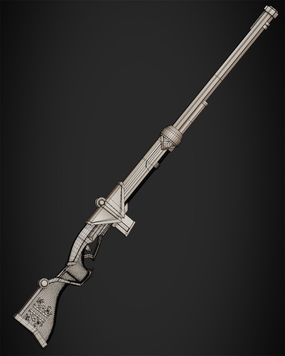 League of Legends Caitlyn Rifle for Cosplay 3D model 3D printable ...