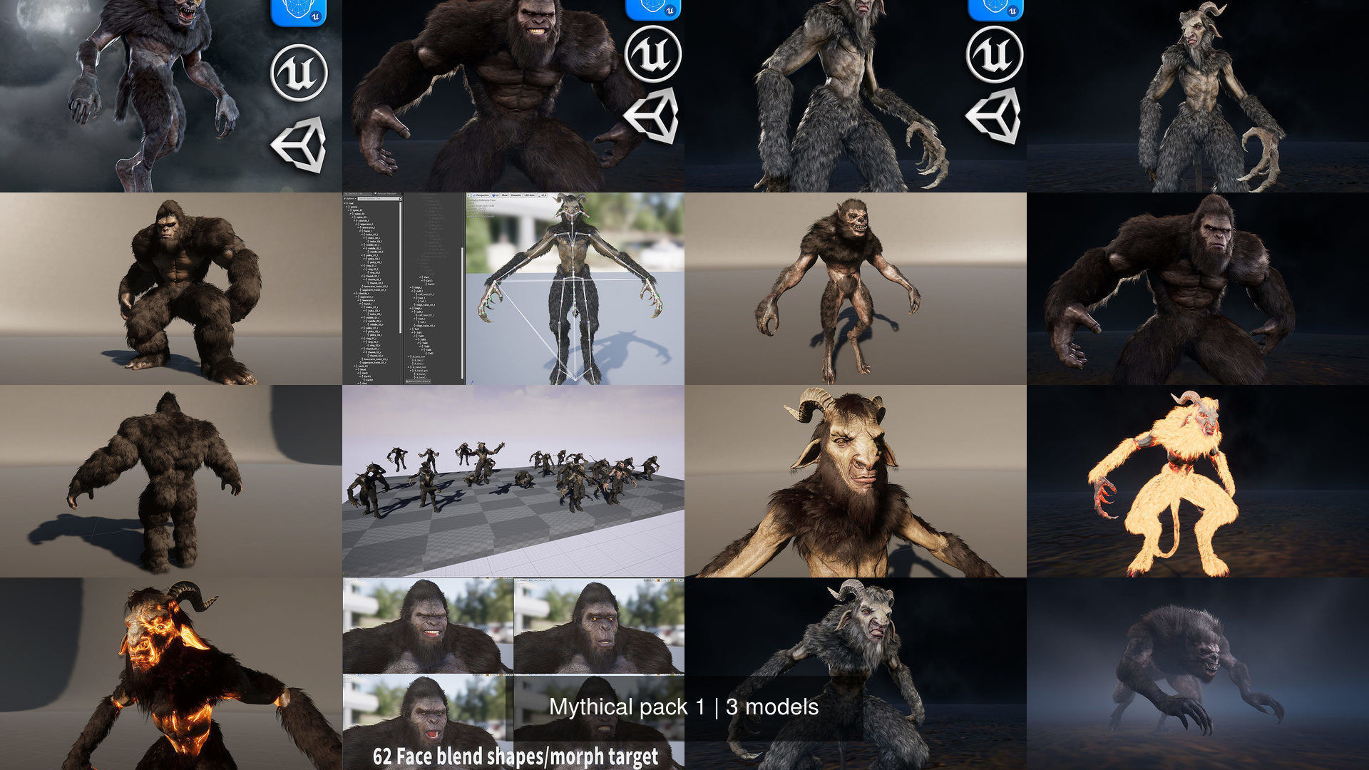 3D Model Collection Mythical pack 1 VR / AR / low-poly | CGTrader