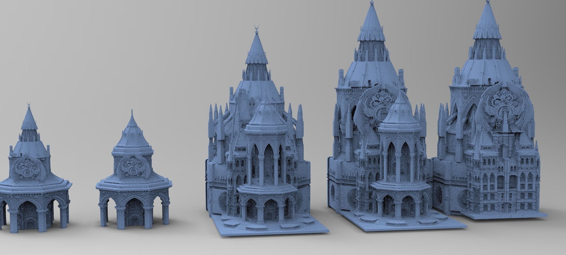 Steampunk Medieval Tower Grand Towers collection 2 3D model | CGTrader