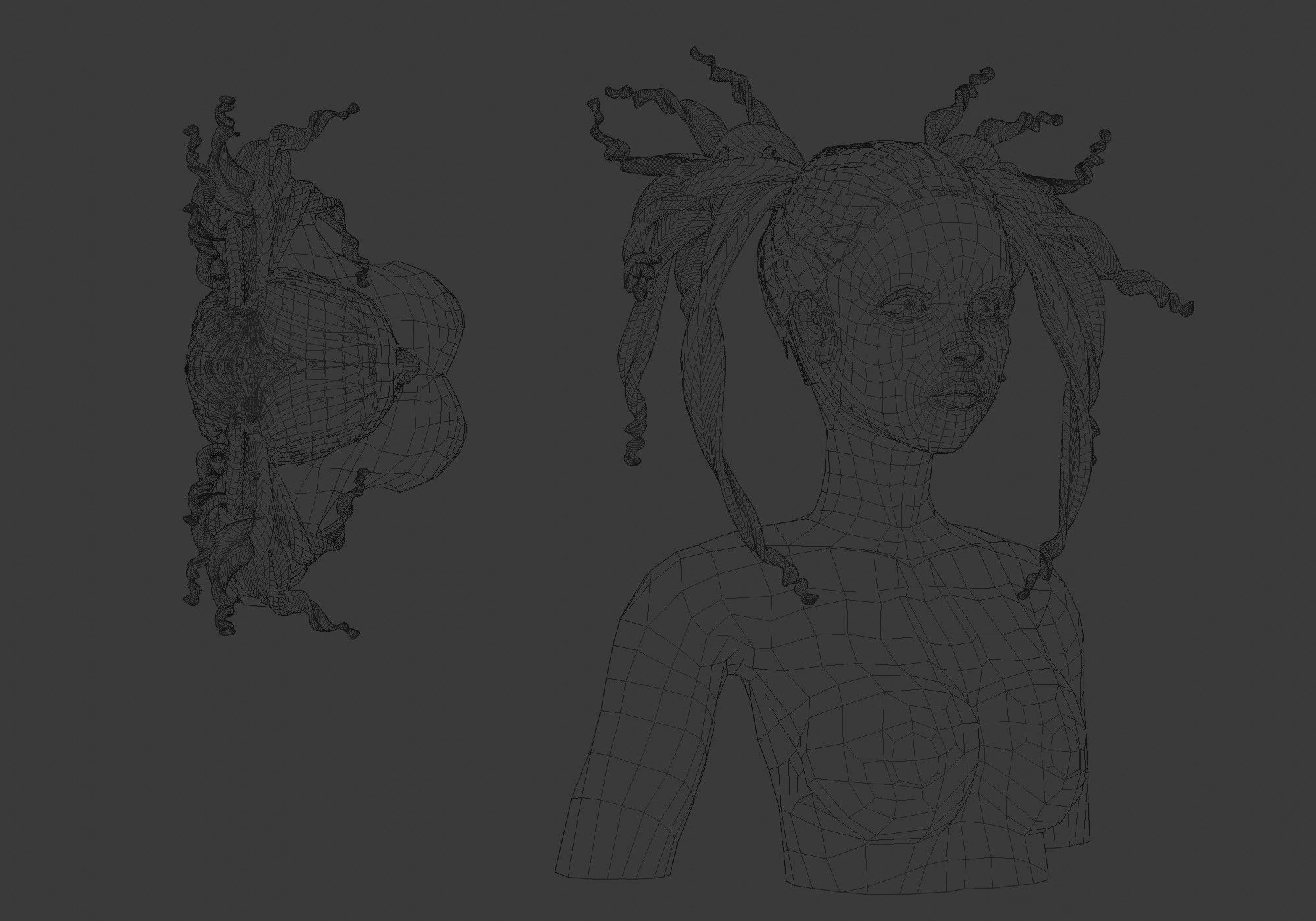 Crazy Stylized Hairstyle V24561 3D model | CGTrader