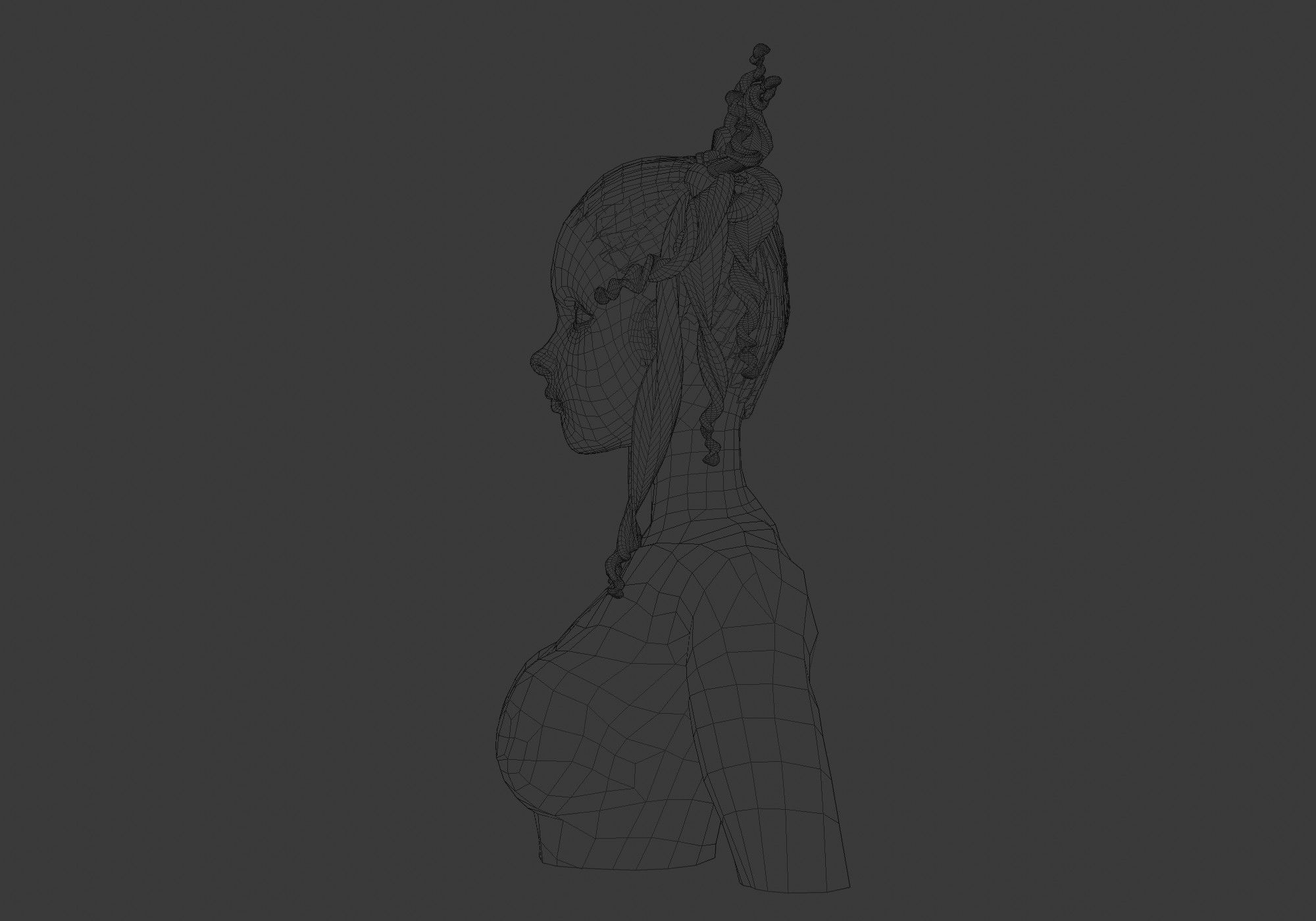 Crazy Stylized Hairstyle V24561 3D model | CGTrader