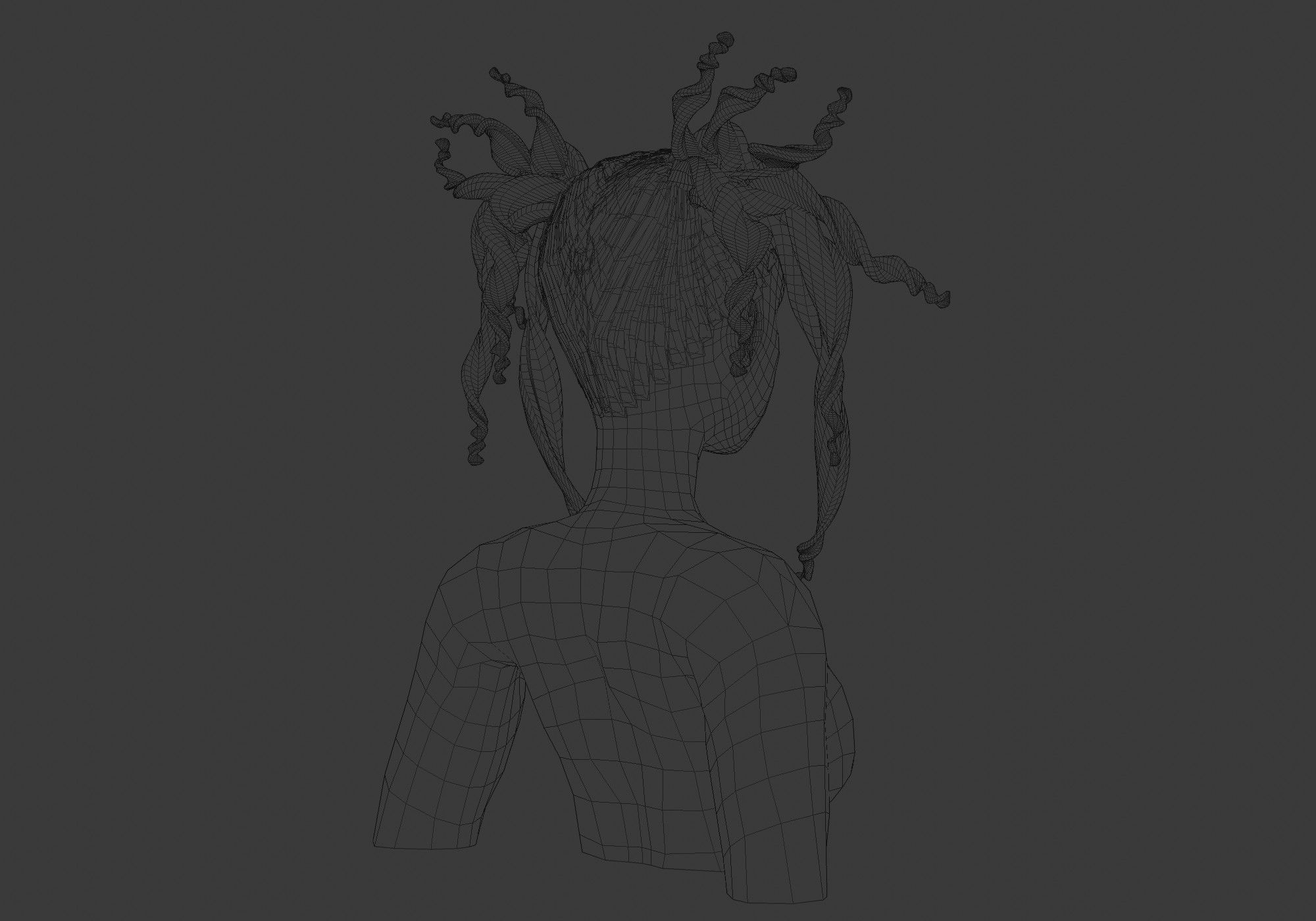 Crazy Stylized Hairstyle V24561 3D model | CGTrader