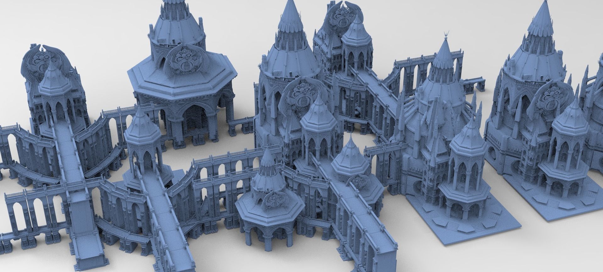 Steampunk Medieval Tower Grand Towers collection 3 3D model | CGTrader