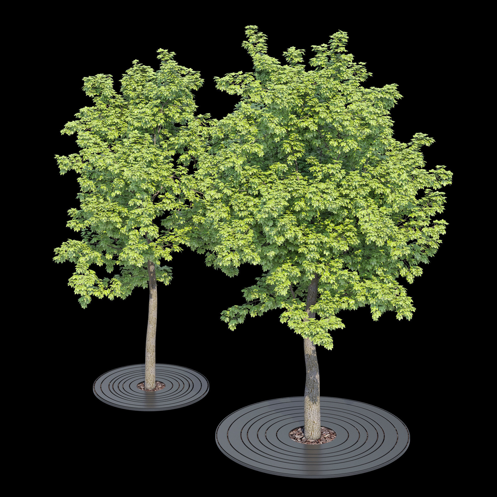 Croso circles grille 3D model | CGTrader