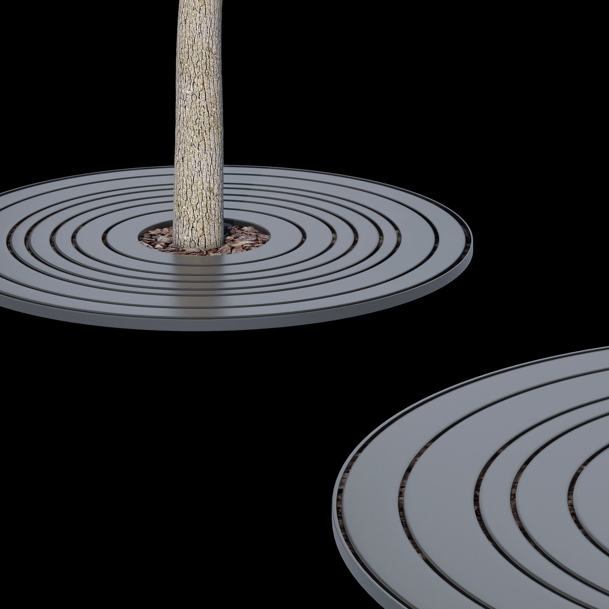 Croso circles grille 3D model | CGTrader