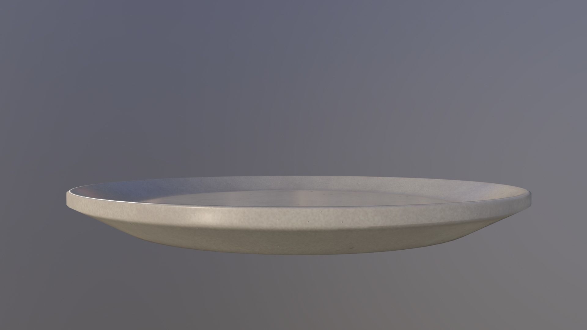 Plate silver free VR / AR / low-poly 3D model | CGTrader