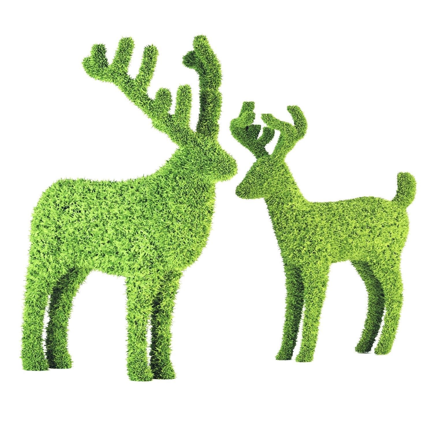 10 plus 1 Topiary Animals 3D model | CGTrader