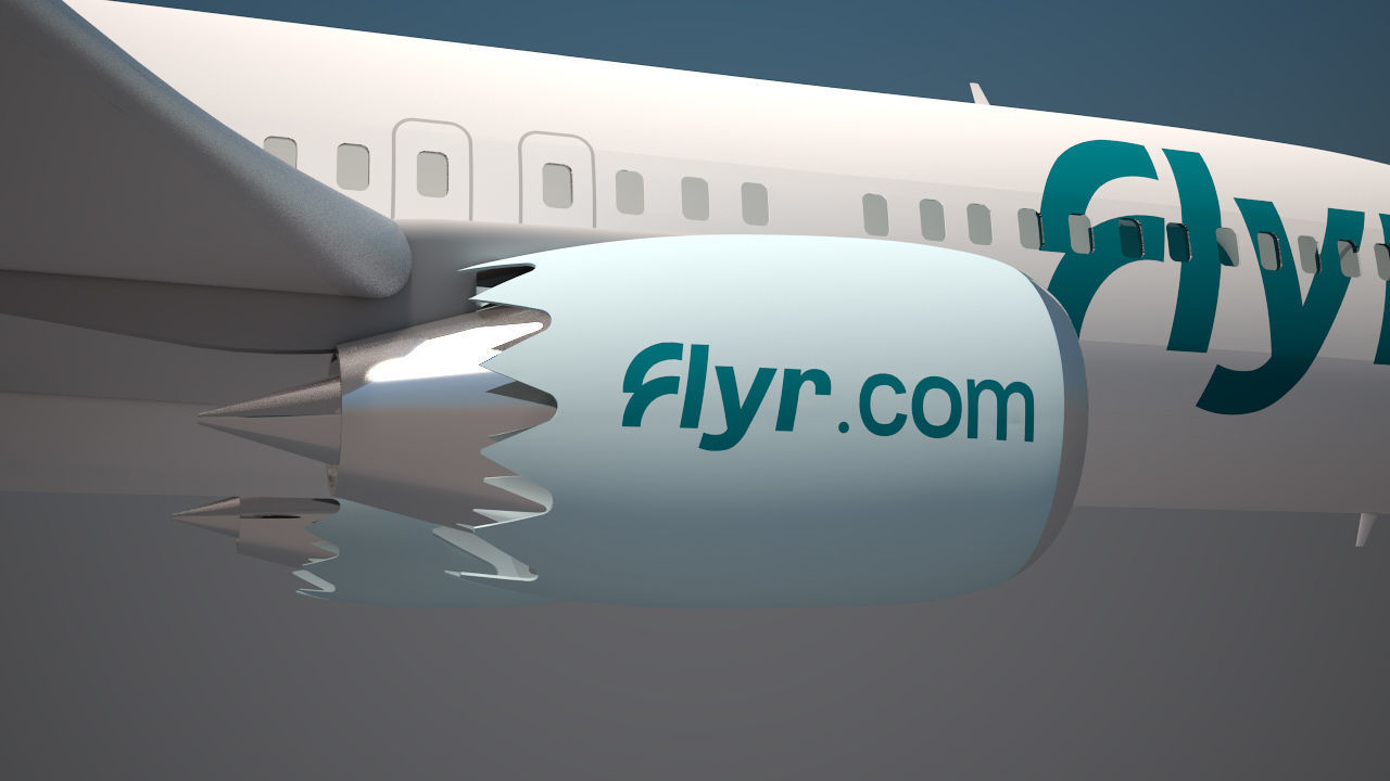 FLYR Air Boeing 737 Max 8 3D model | CGTrader