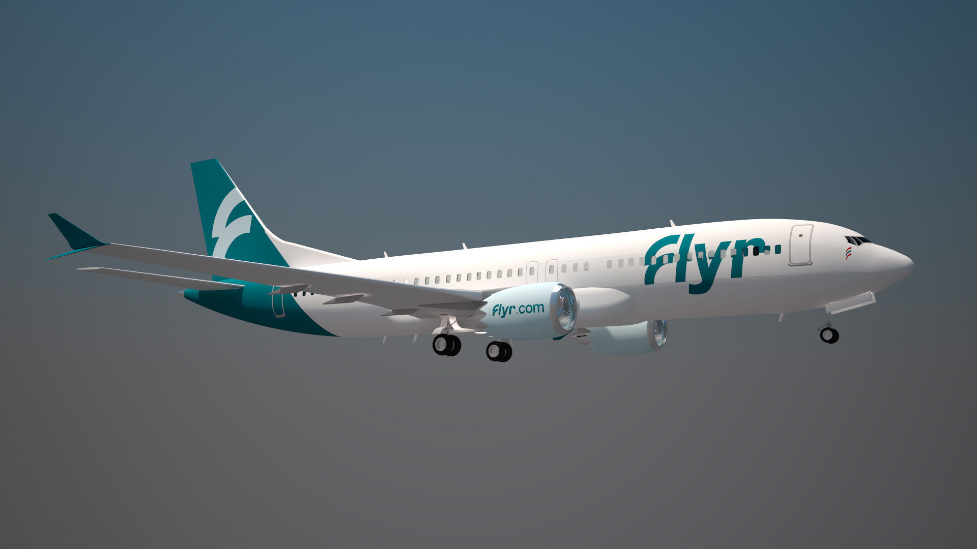 FLYR Air Boeing 737 Max 8 3D model | CGTrader