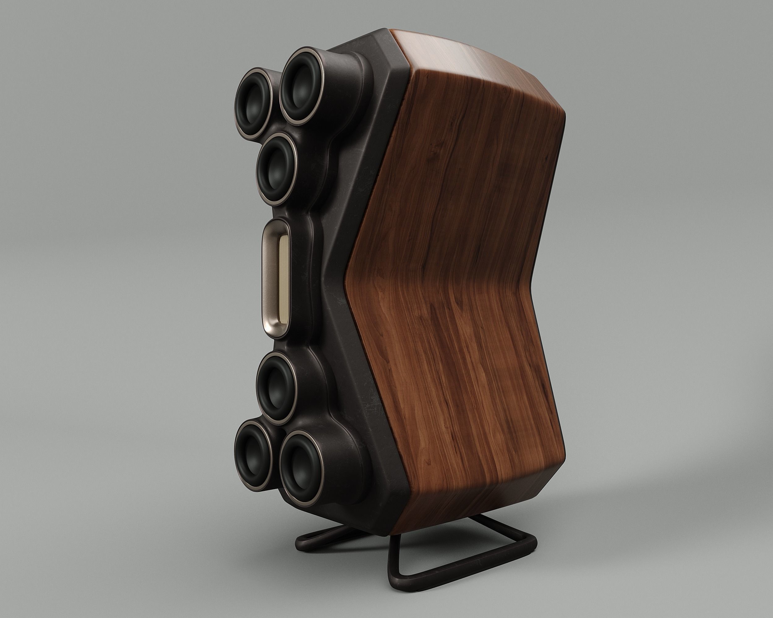 Audio Speaker Bookshelf 3D model | CGTrader