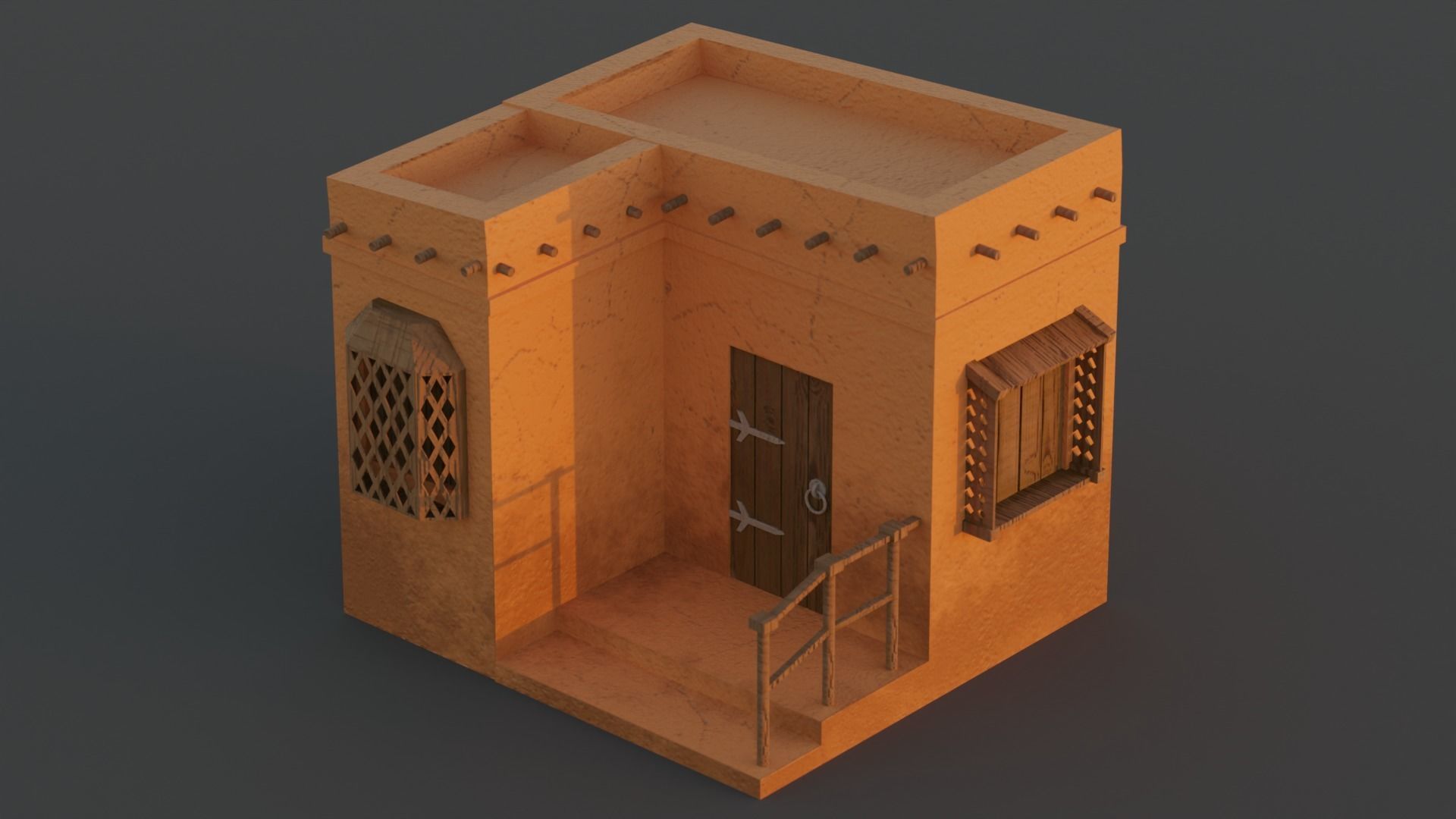 3D model Middle East Town Buildings Collection VR / AR / low-poly ...