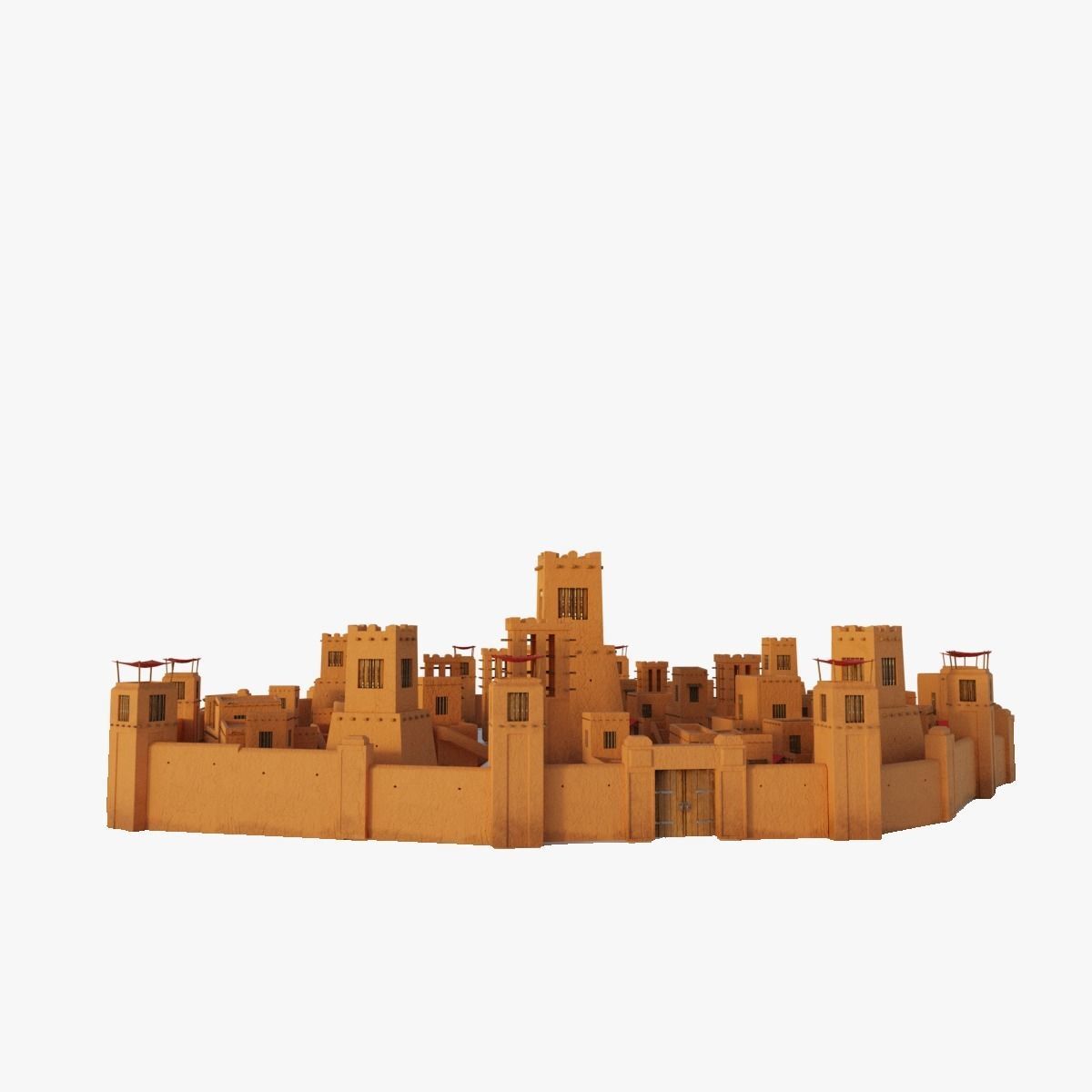 3D model Middle East Town Buildings Collection VR / AR / low-poly ...