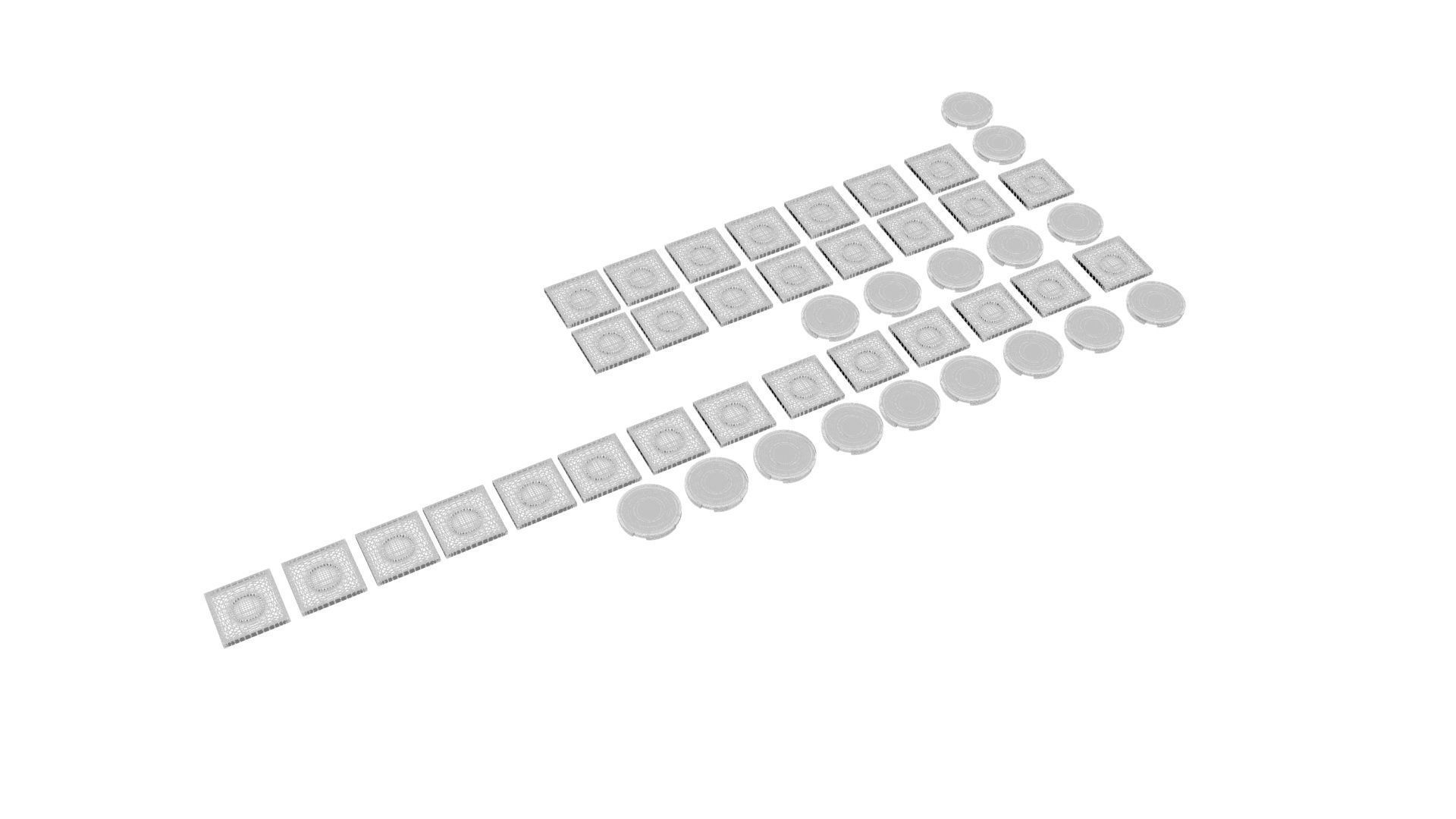 Lego Tiles With Road Sign Sticker 3D model | CGTrader