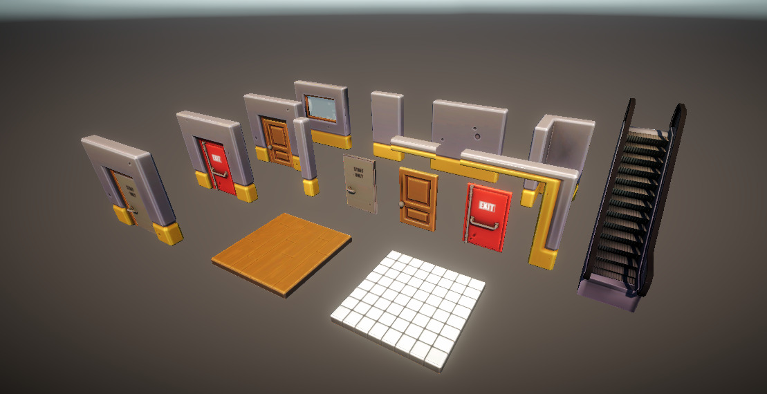 Stylized Modular Interior Pack - Low Poly PBR Game Assets free VR / AR ...
