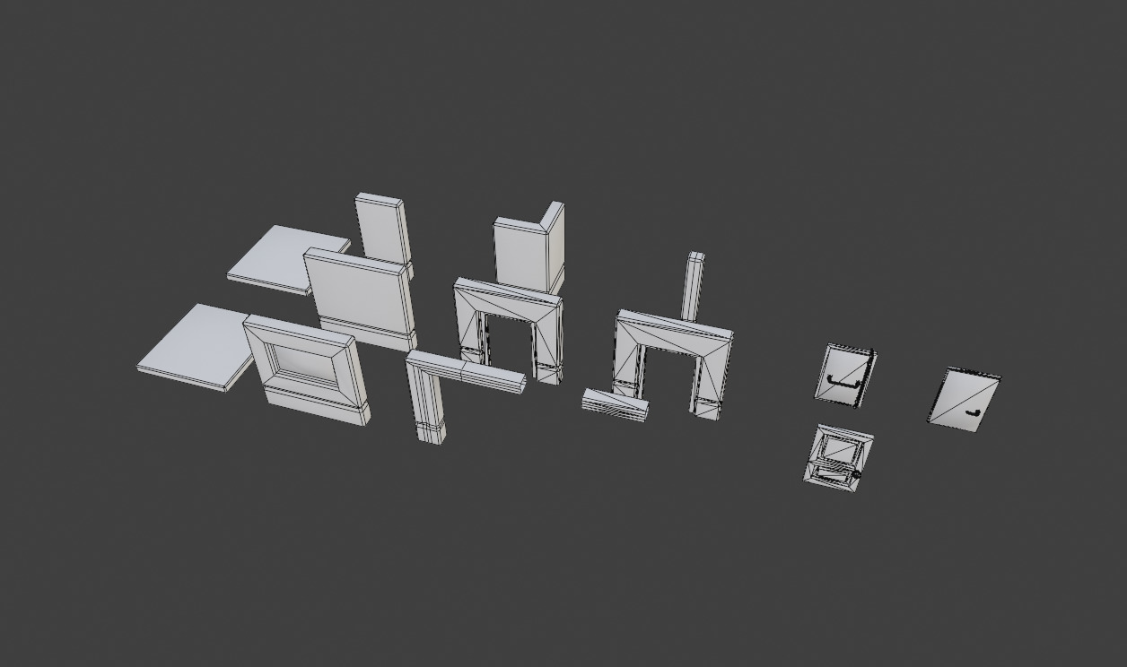 Stylized Modular Interior Pack - Low Poly PBR Game Assets free VR / AR ...