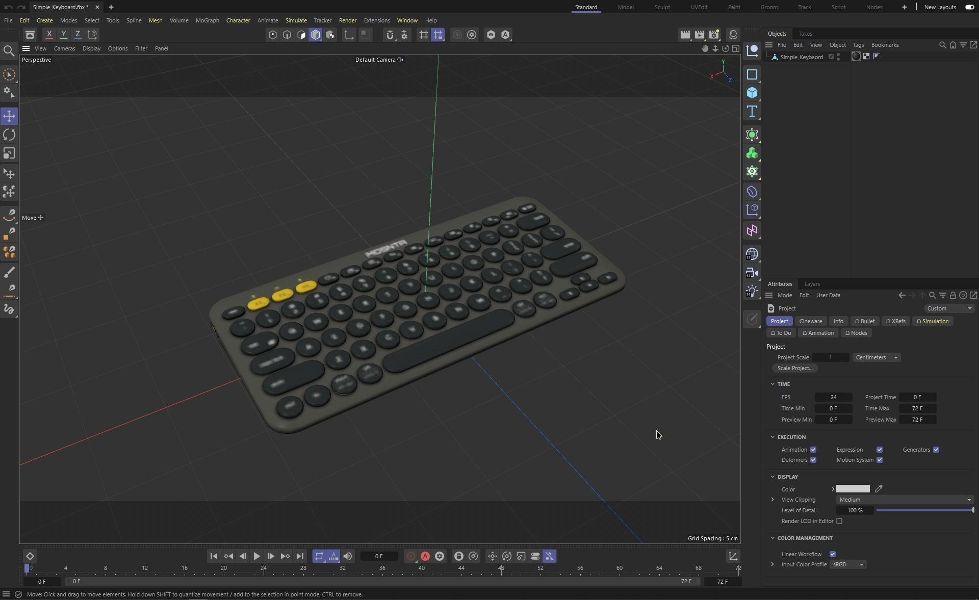 3D model Logitech K380 wireless Keyboard Game Asset VR / AR / low-poly ...