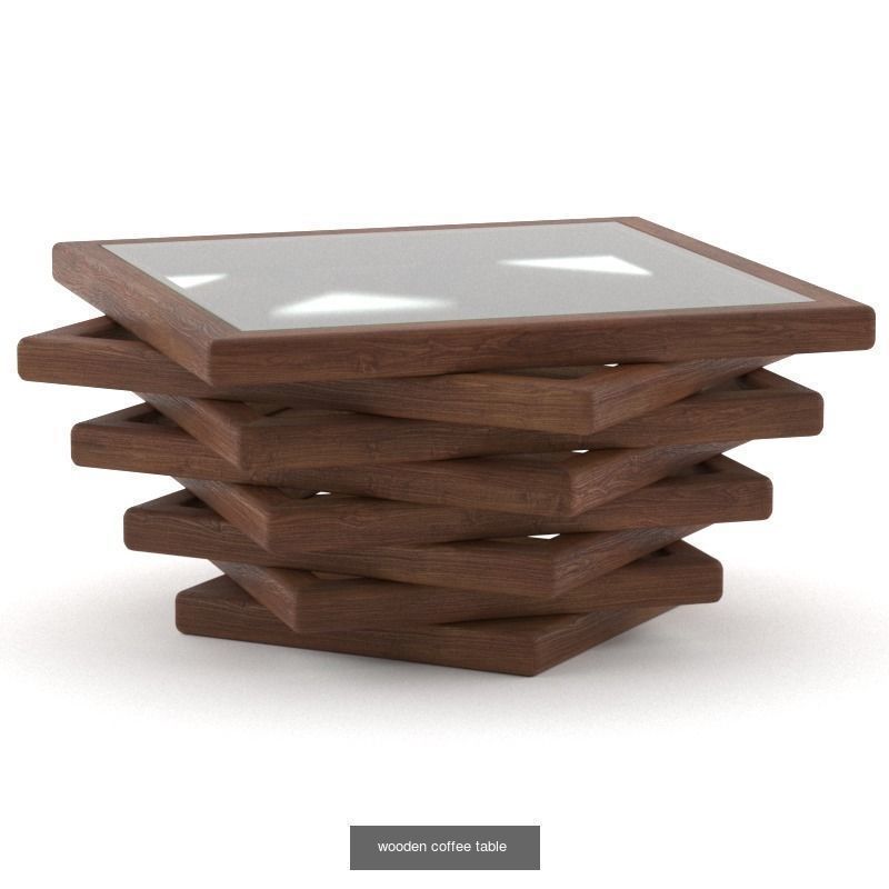 Collection of 10 coffee tables with 4K texture VR / AR / low-poly ...