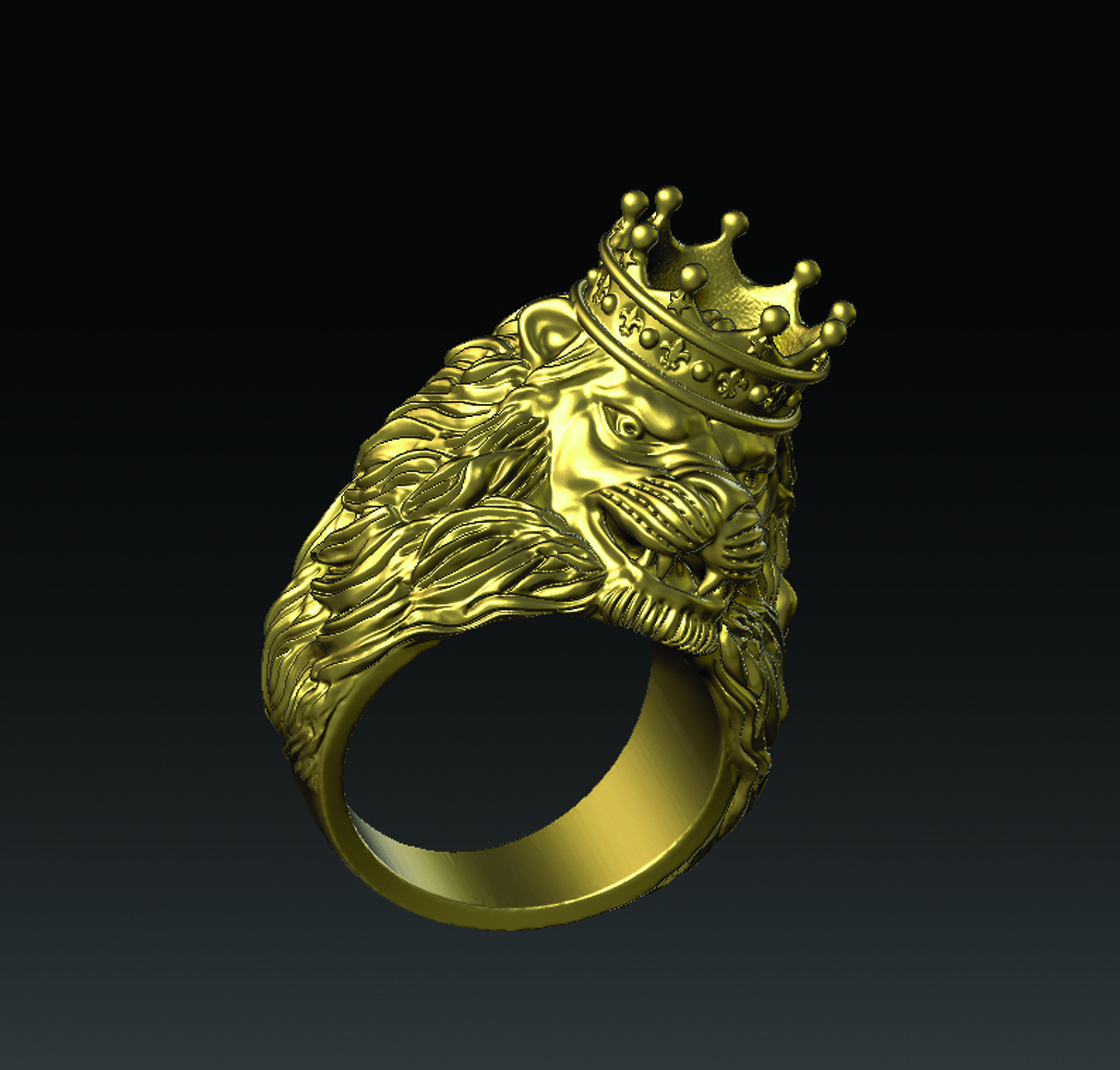 LION KING RING 3D model 3D printable | CGTrader