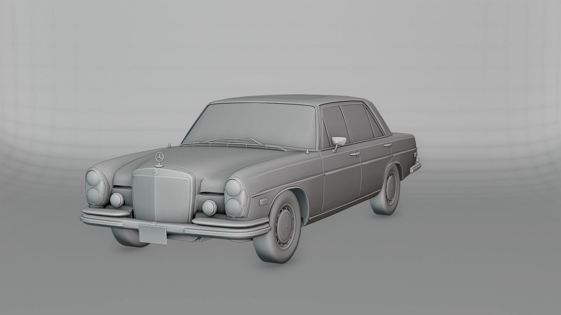 Mercedes Benz 300 SEL-560SEL free VR / AR / low-poly 3D model | CGTrader