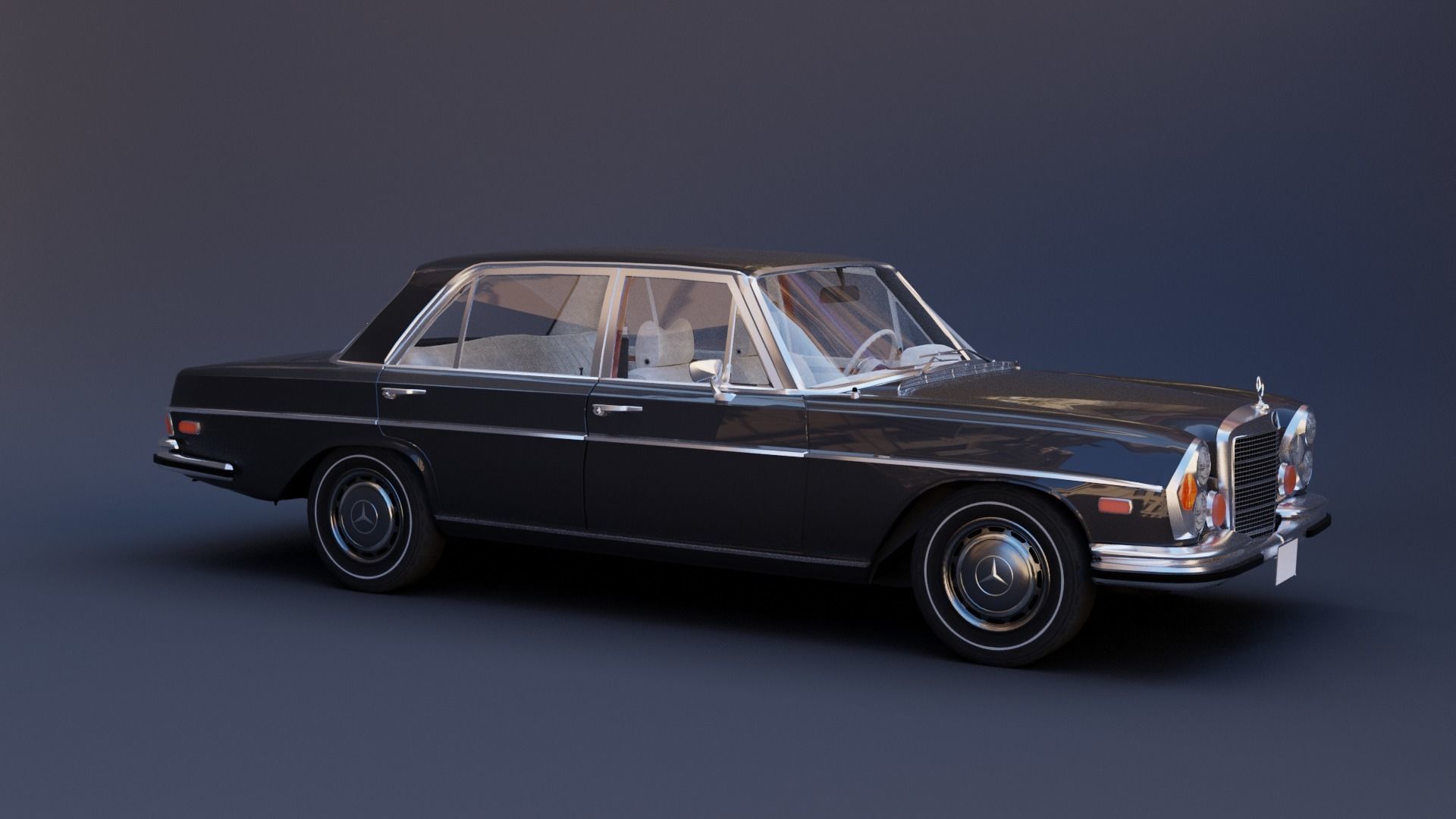 Mercedes Benz 300 SEL-560SEL free VR / AR / low-poly 3D model | CGTrader