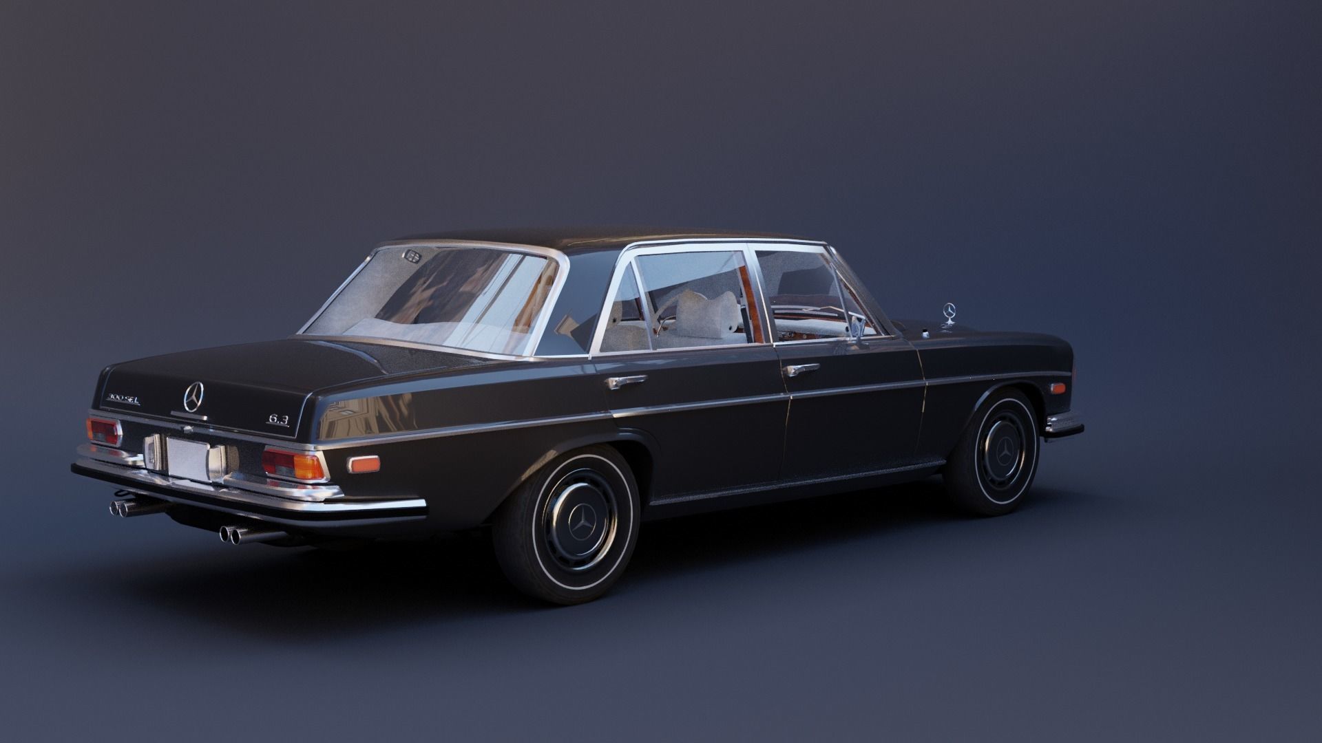 Mercedes Benz 300 SEL-560SEL free VR / AR / low-poly 3D model | CGTrader