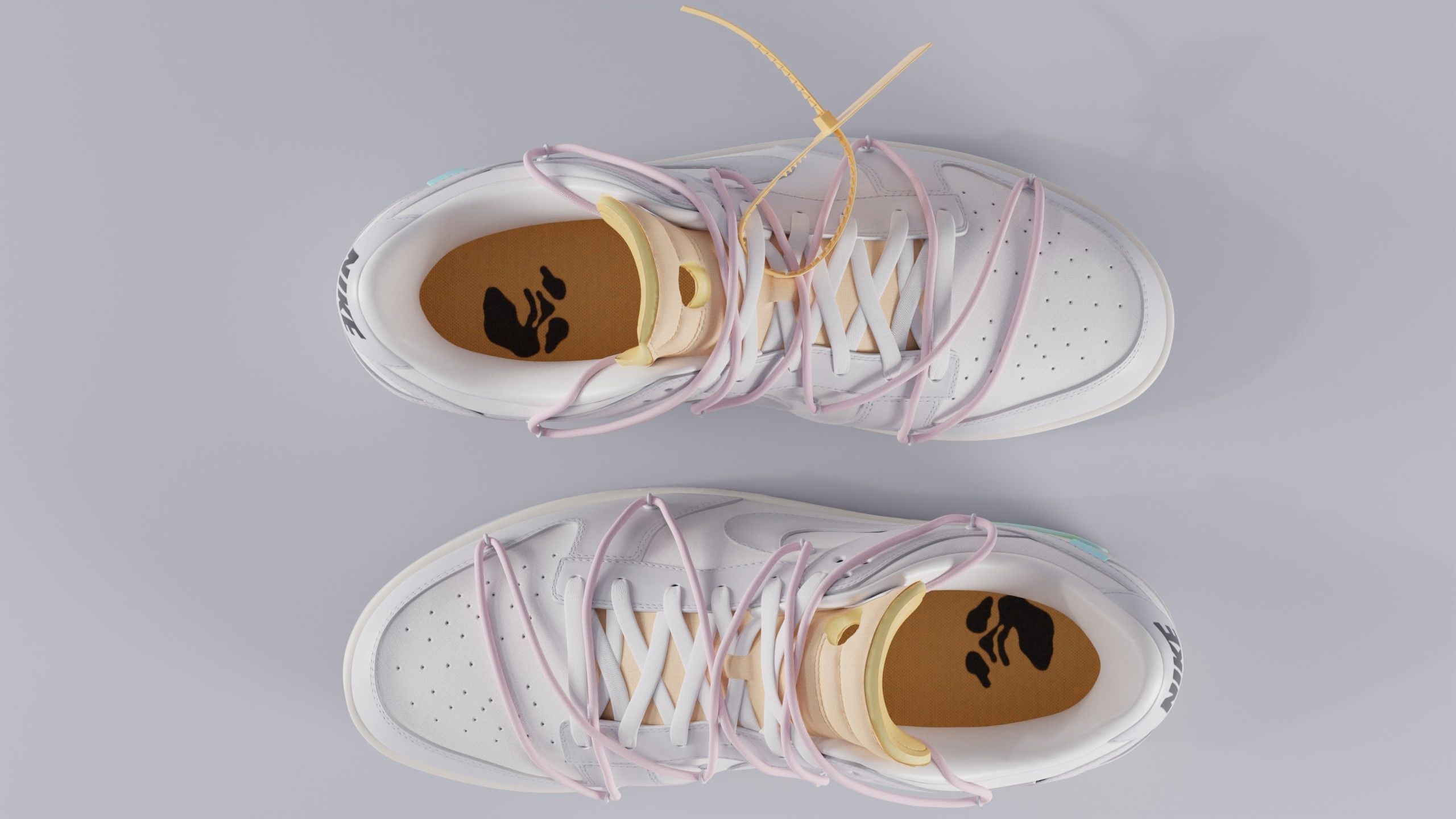 3D model Nike Dunk x Off White Lot 9 VR / AR / low-poly | CGTrader