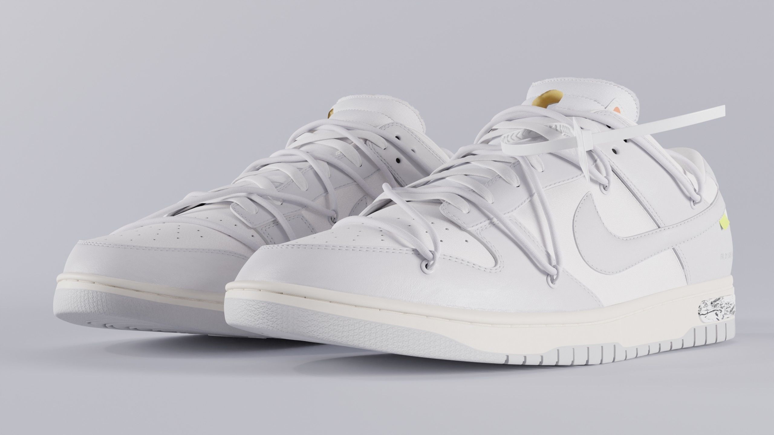 3D model Nike Dunk x Off White Lot 49 VR / AR / low-poly | CGTrader