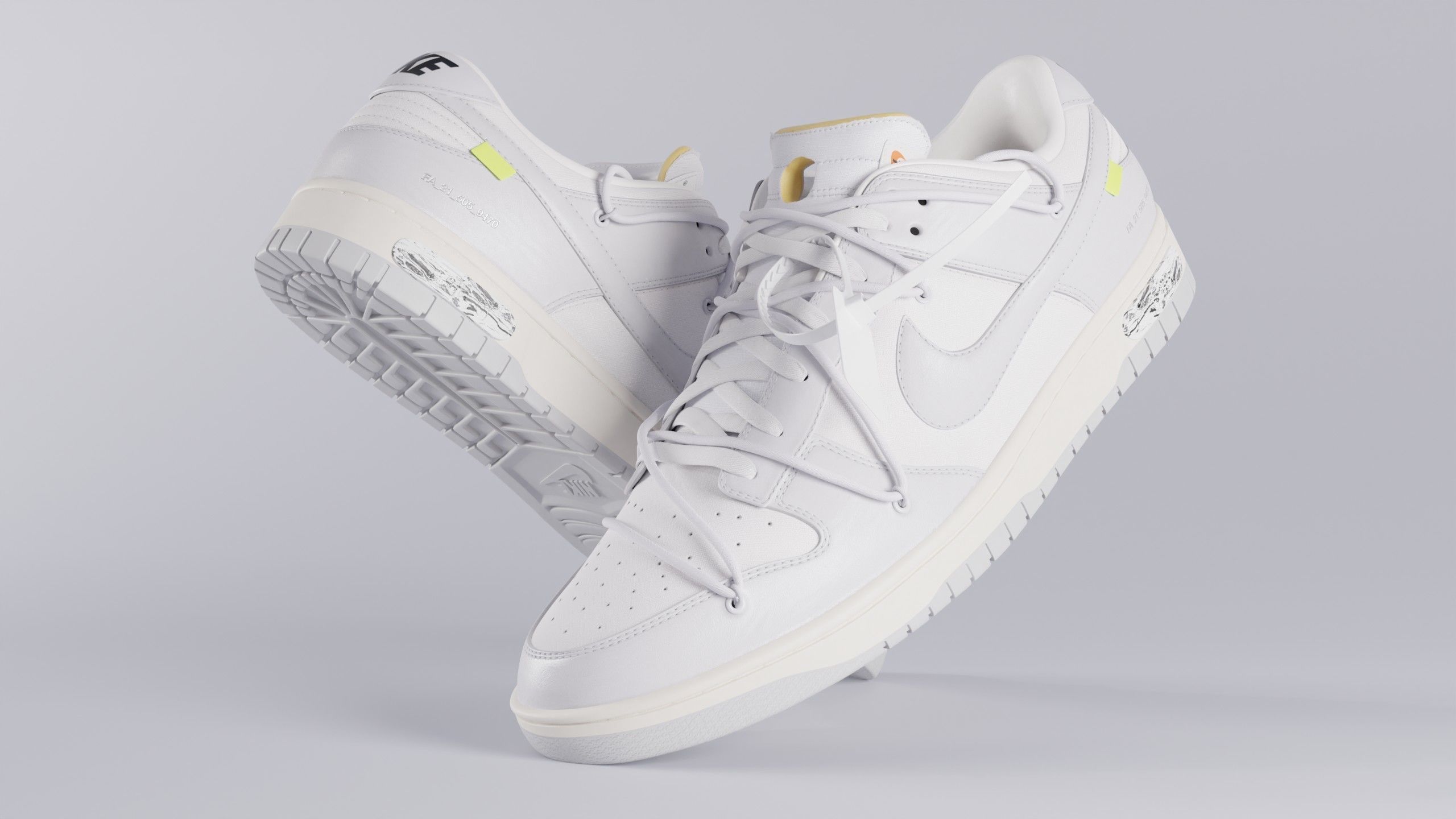 3D model Nike Dunk x Off White Lot 49 VR / AR / low-poly | CGTrader