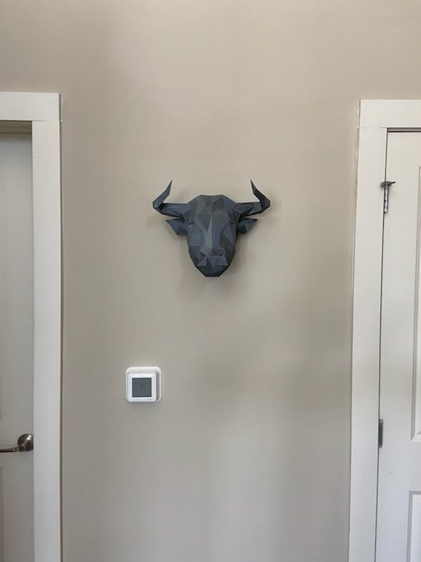 LOW POLY BULL HEAD 3D model 3D printable | CGTrader