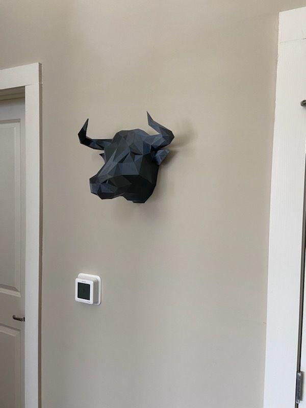 LOW POLY BULL HEAD 3D model 3D printable | CGTrader