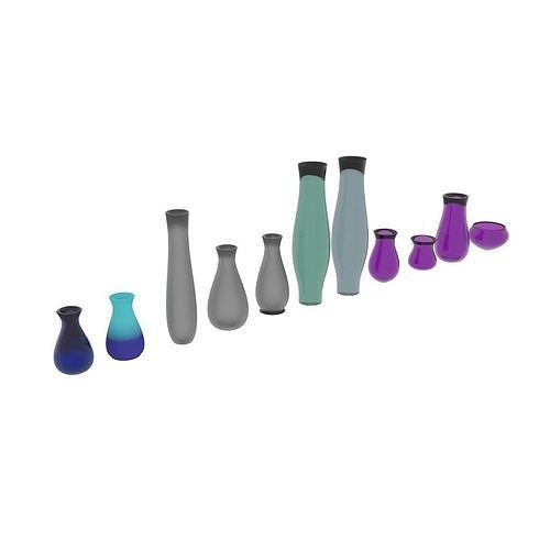 3D model Colorful Glass 11 Pack VR / AR / low-poly | CGTrader