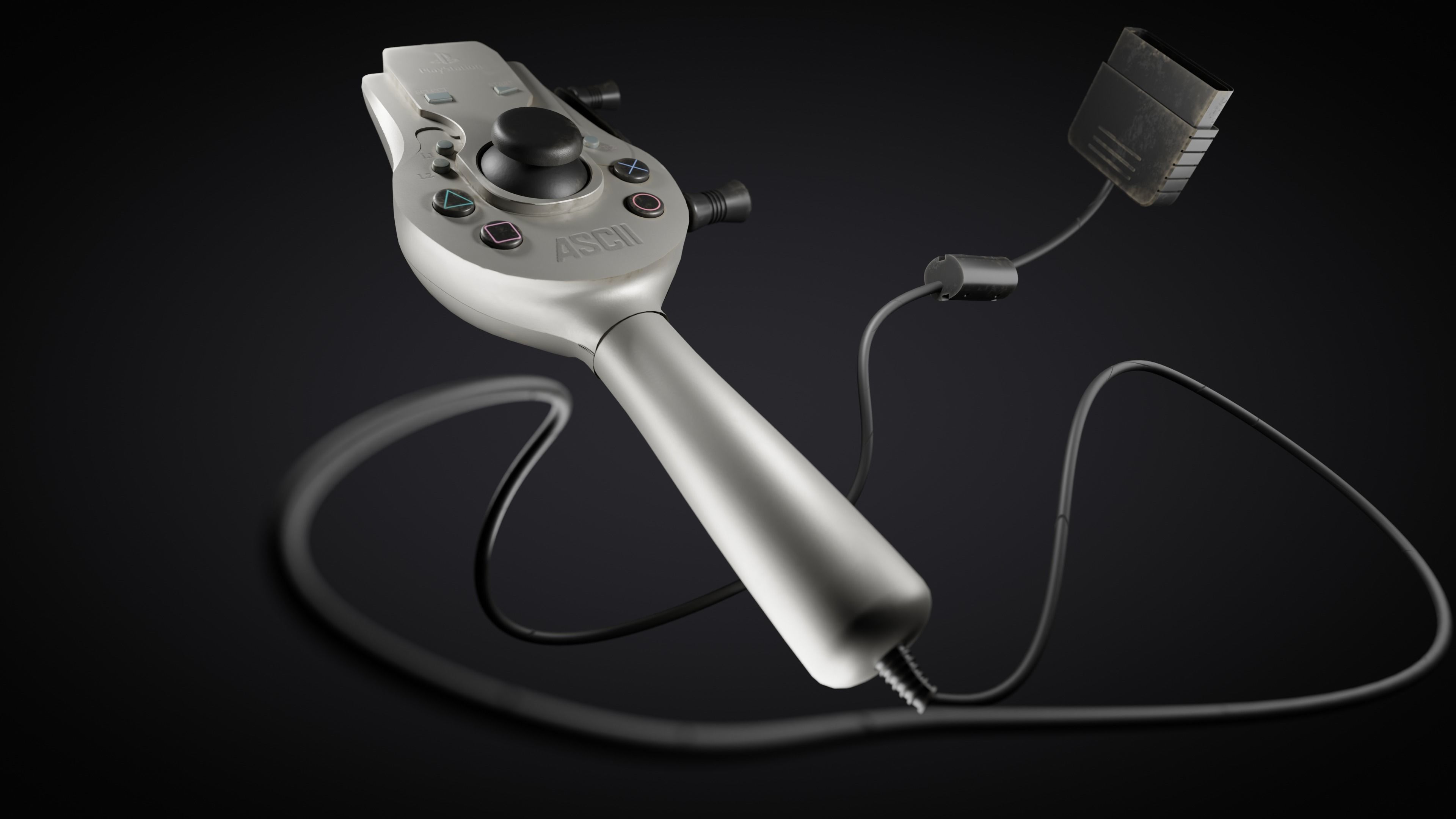 Ascii Japanese Sony PlayStation 2 Fishing Rod Controller 3D model ...