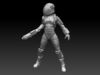 Astrogirl with closed helmet 3D model 3D printable | CGTrader
