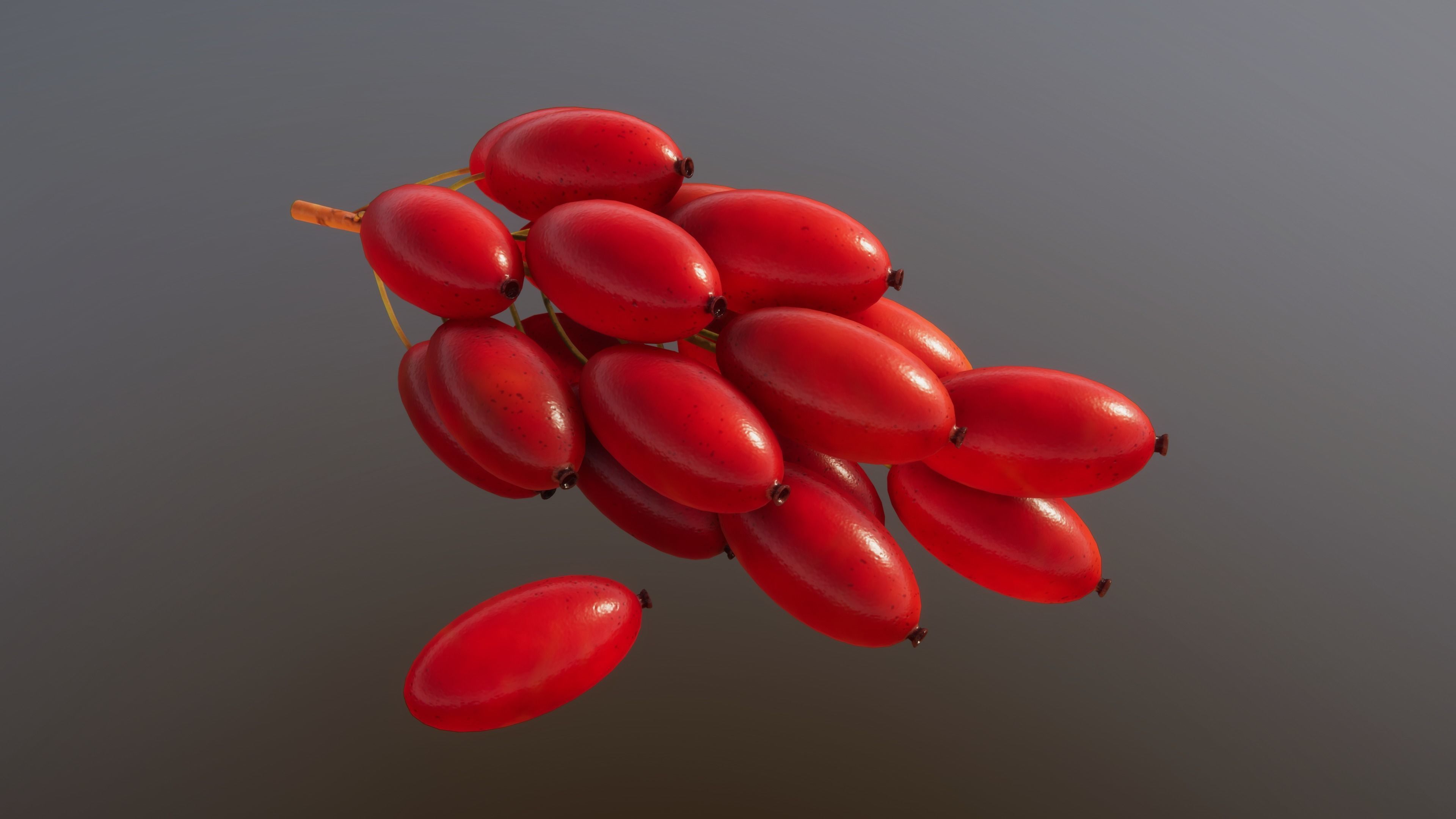 3D model Berries and Cherries VR / AR / low-poly | CGTrader
